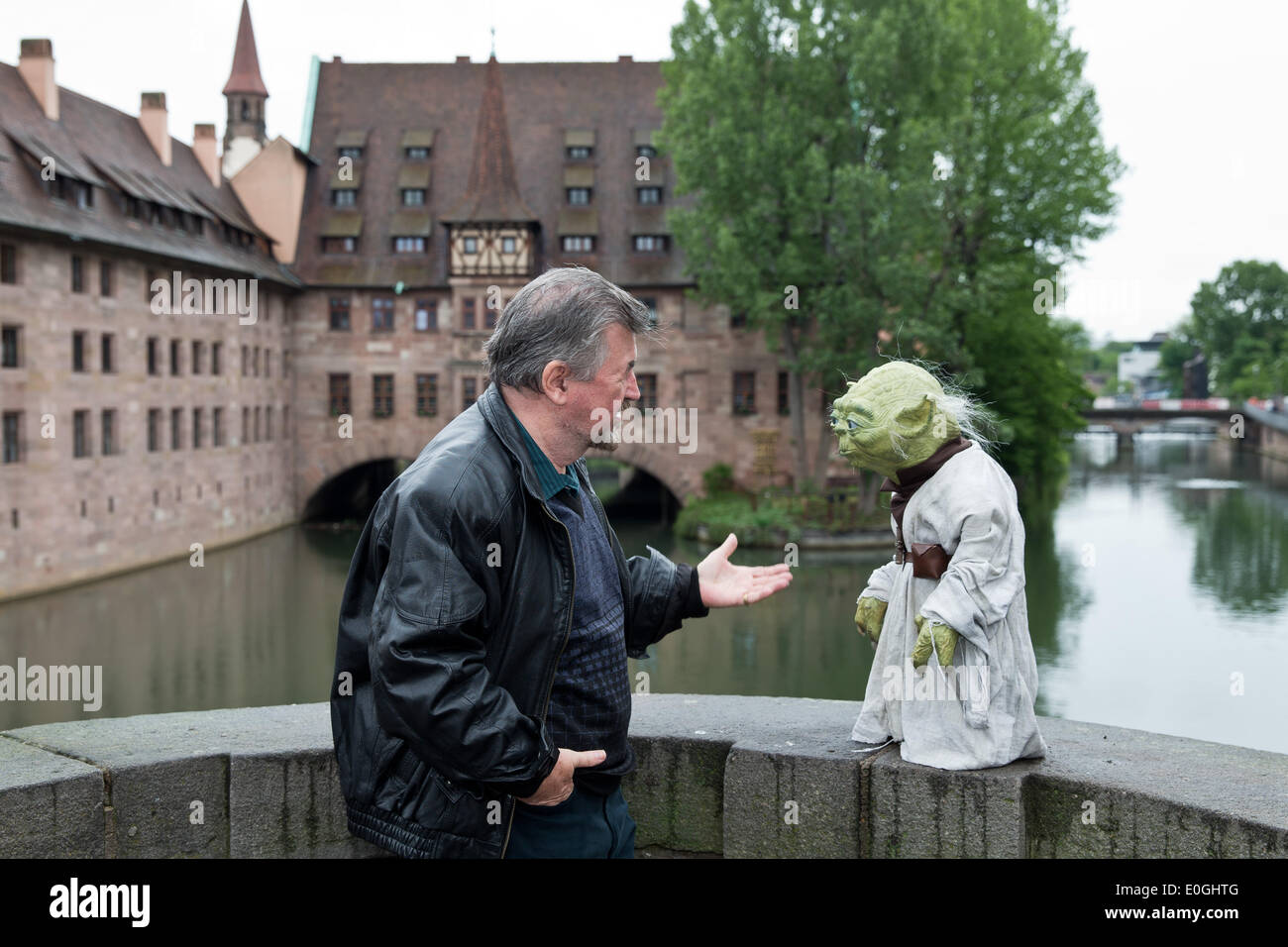 Nuremberg, Germany. 07th May, 2014. Make-up artist Nick Maley, one of ...