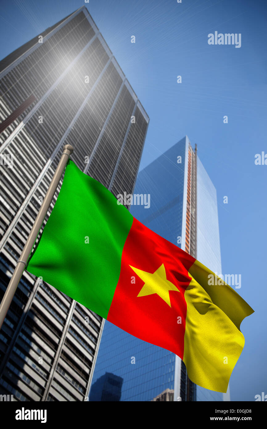 Cameroon national flag Stock Photo - Alamy