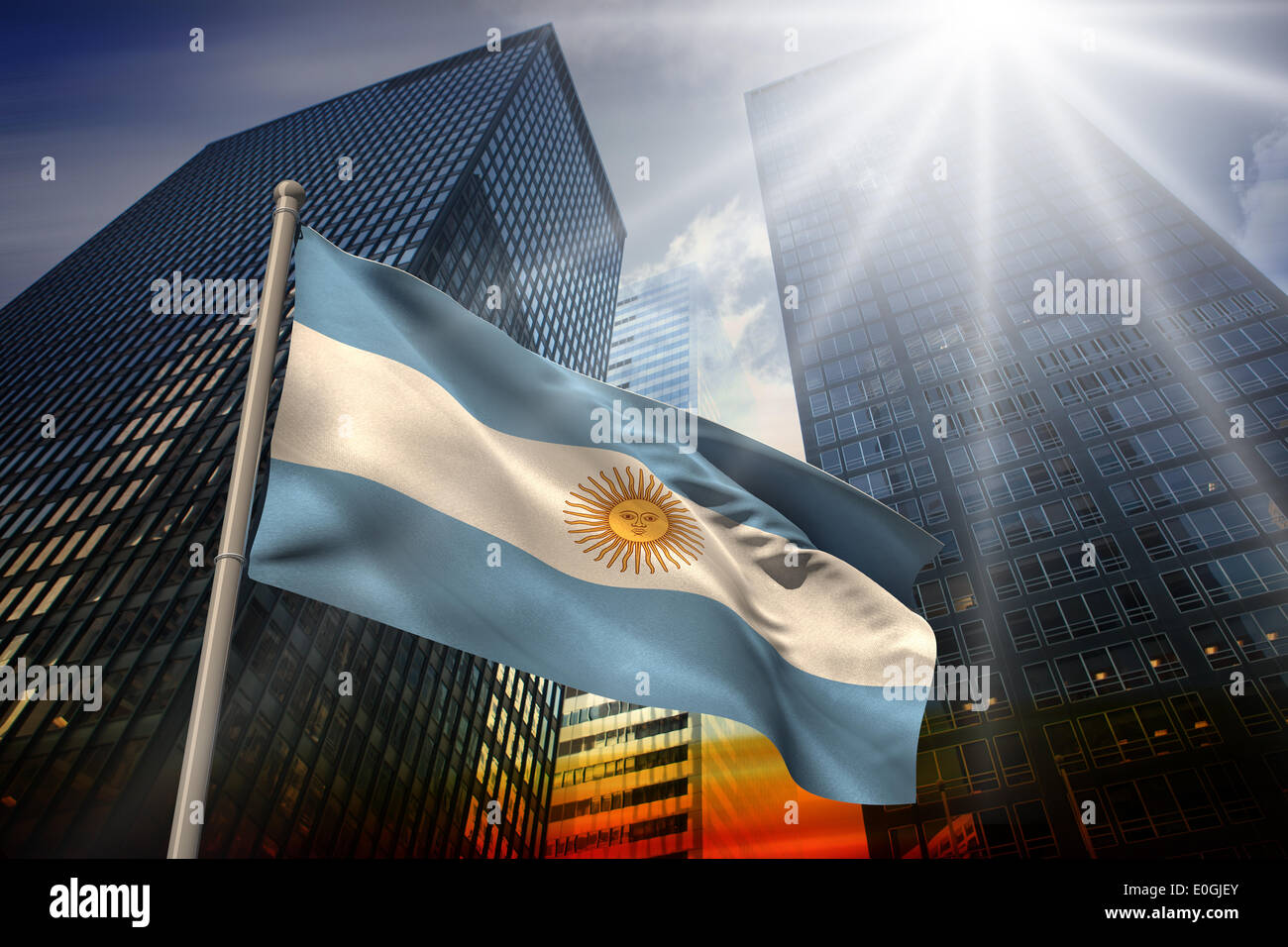 Argentina national flag Stock Photo - Alamy