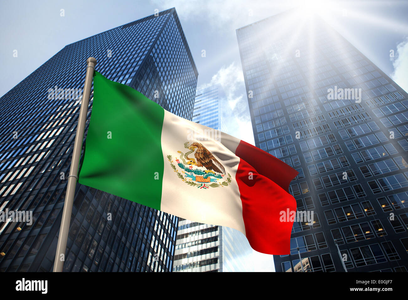 Mexico national flag Stock Photo - Alamy