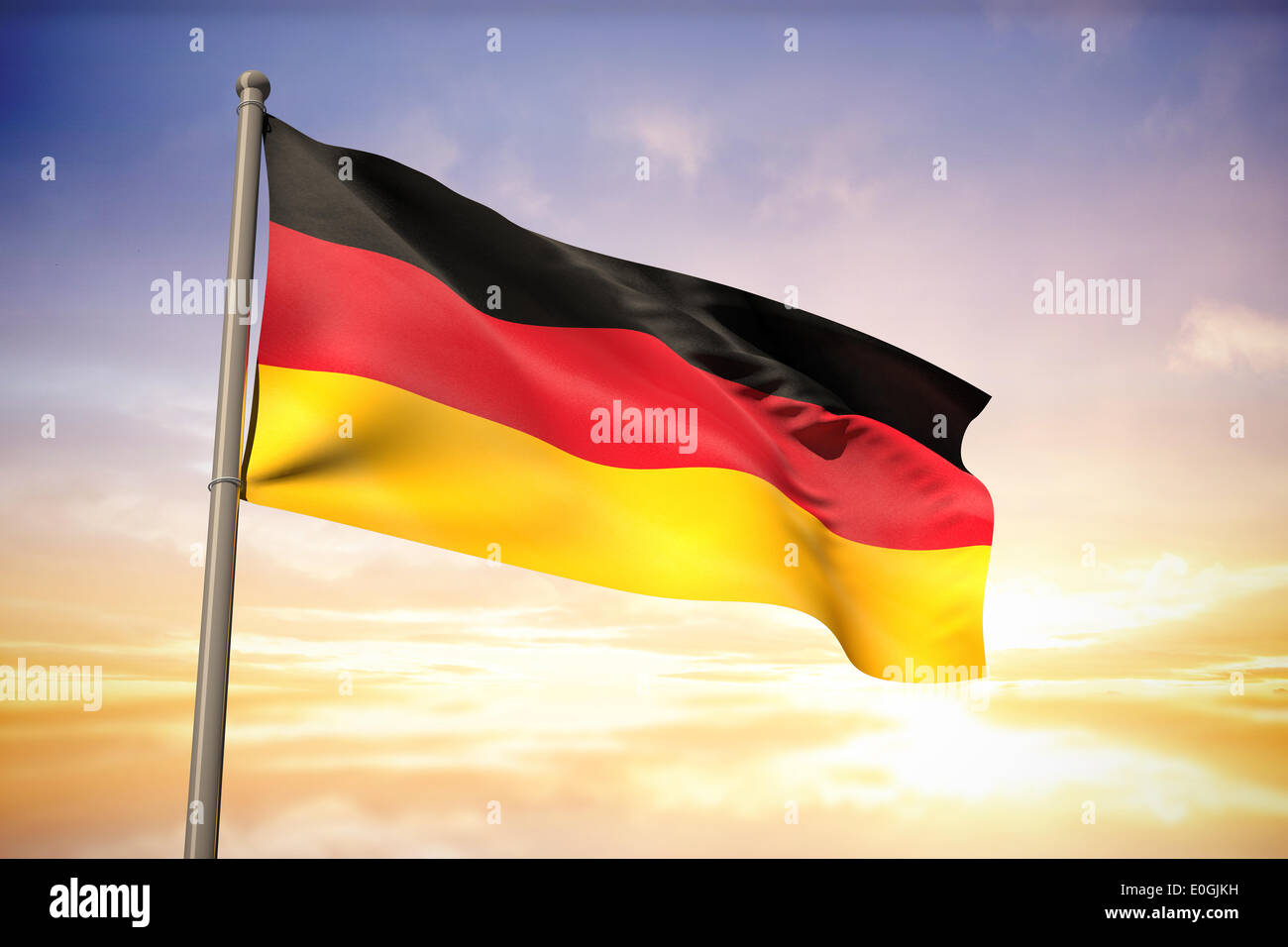 Germany national flag Stock Photo - Alamy