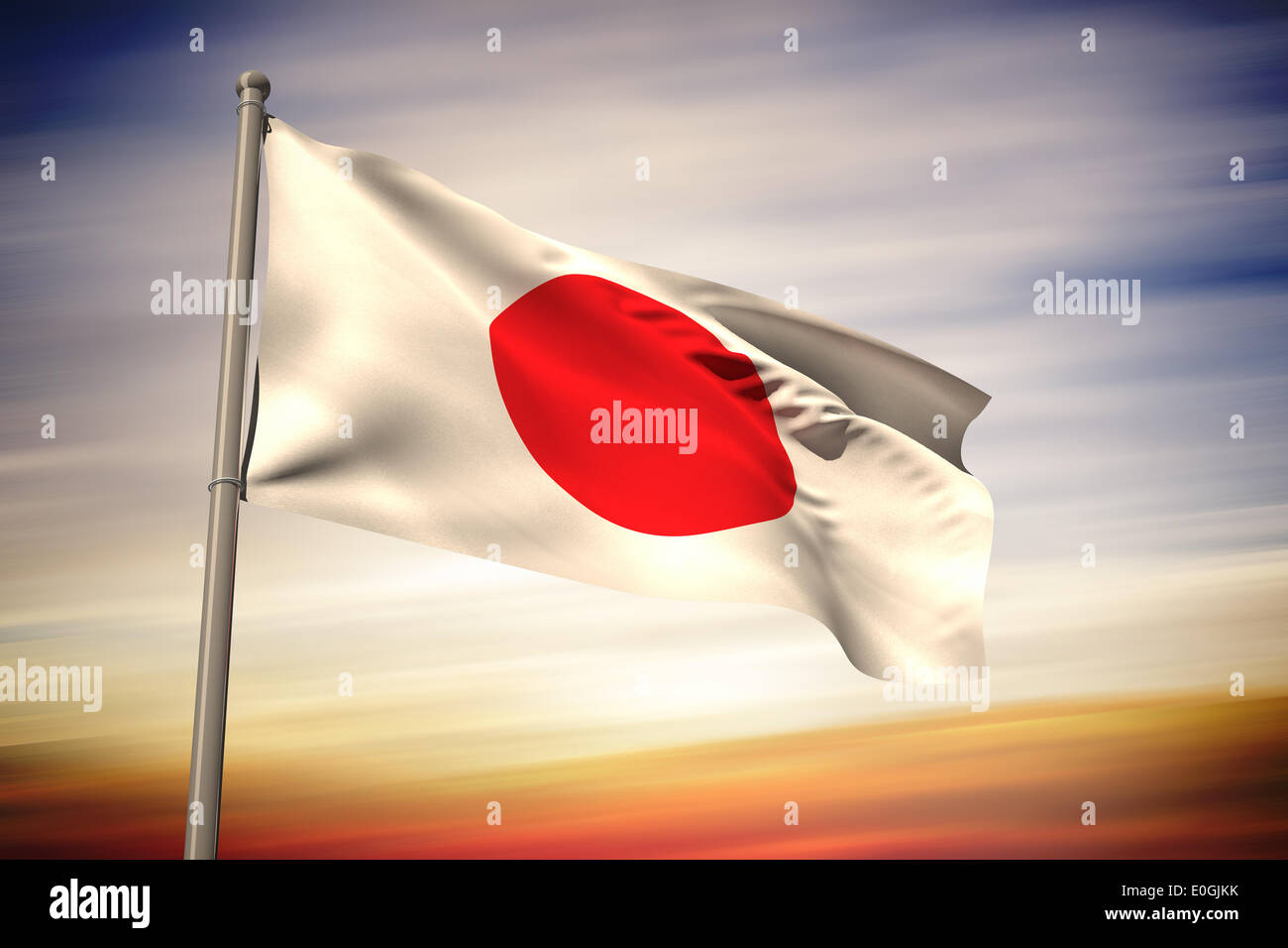 Japan national flag Stock Photo - Alamy