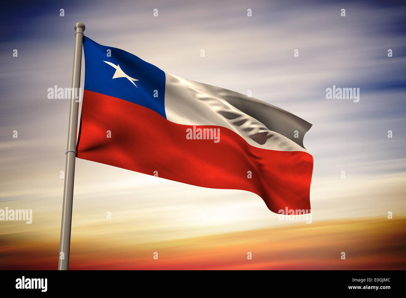 Cloudy flag chile hi-res stock photography and images - Alamy