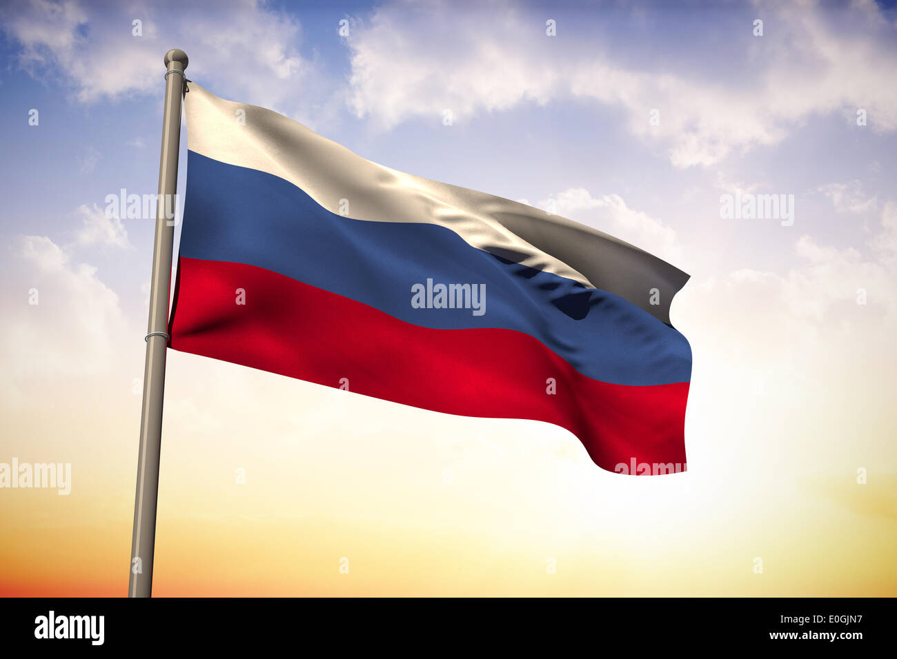 Russia national flag Stock Photo - Alamy