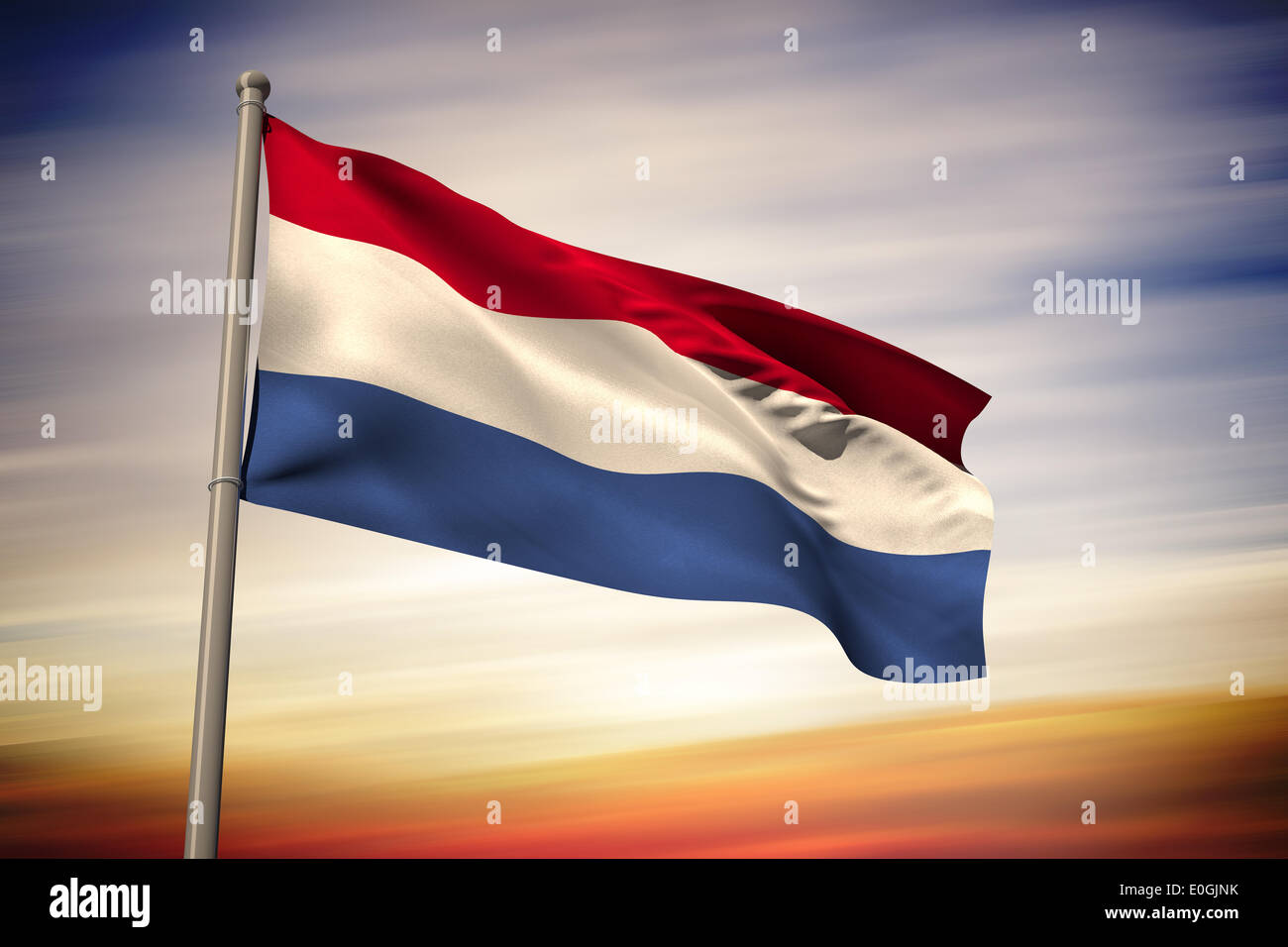 Netherlands national flag Stock Photo - Alamy