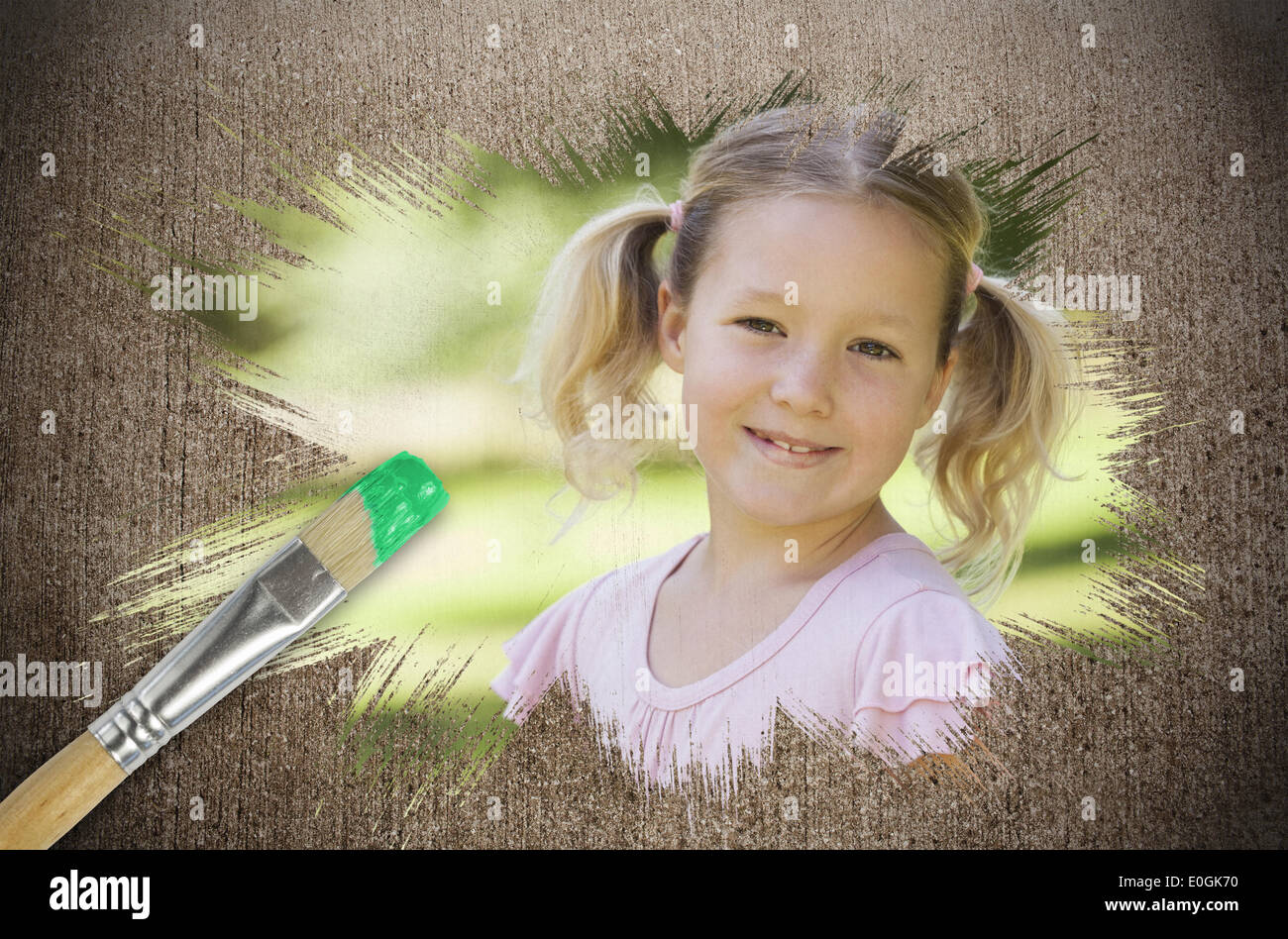 Little girl at park hi-res stock photography and images - Alamy