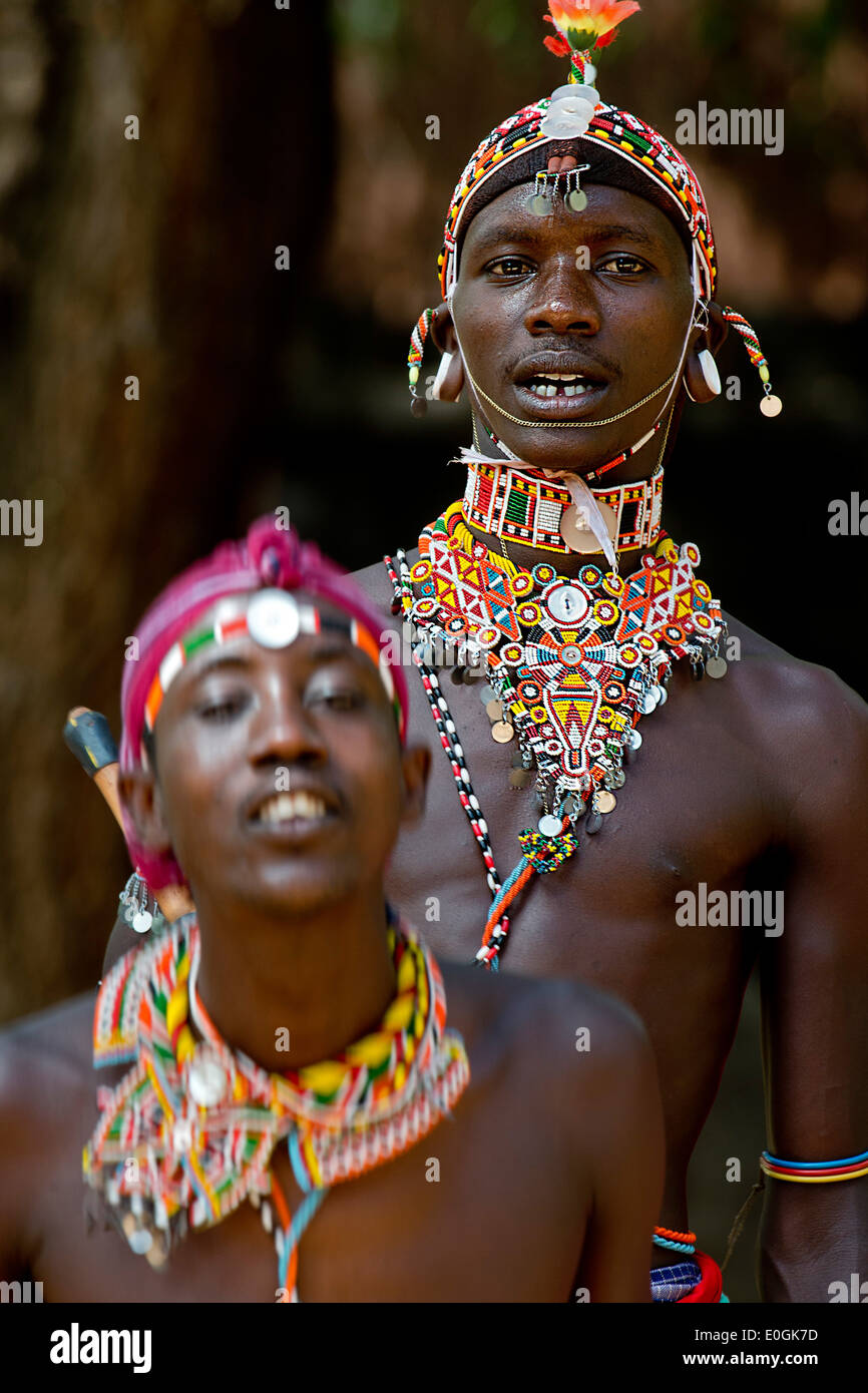People from the Samburu Tribe, Kenya Stock Photo - Alamy