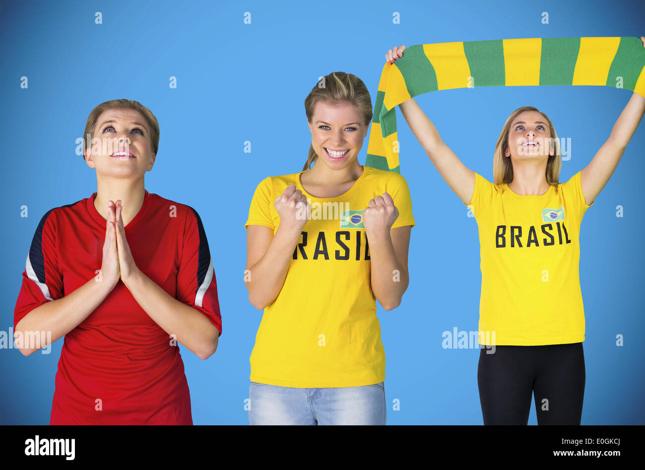 Worried excited football fans hi-res stock photography and images - Alamy