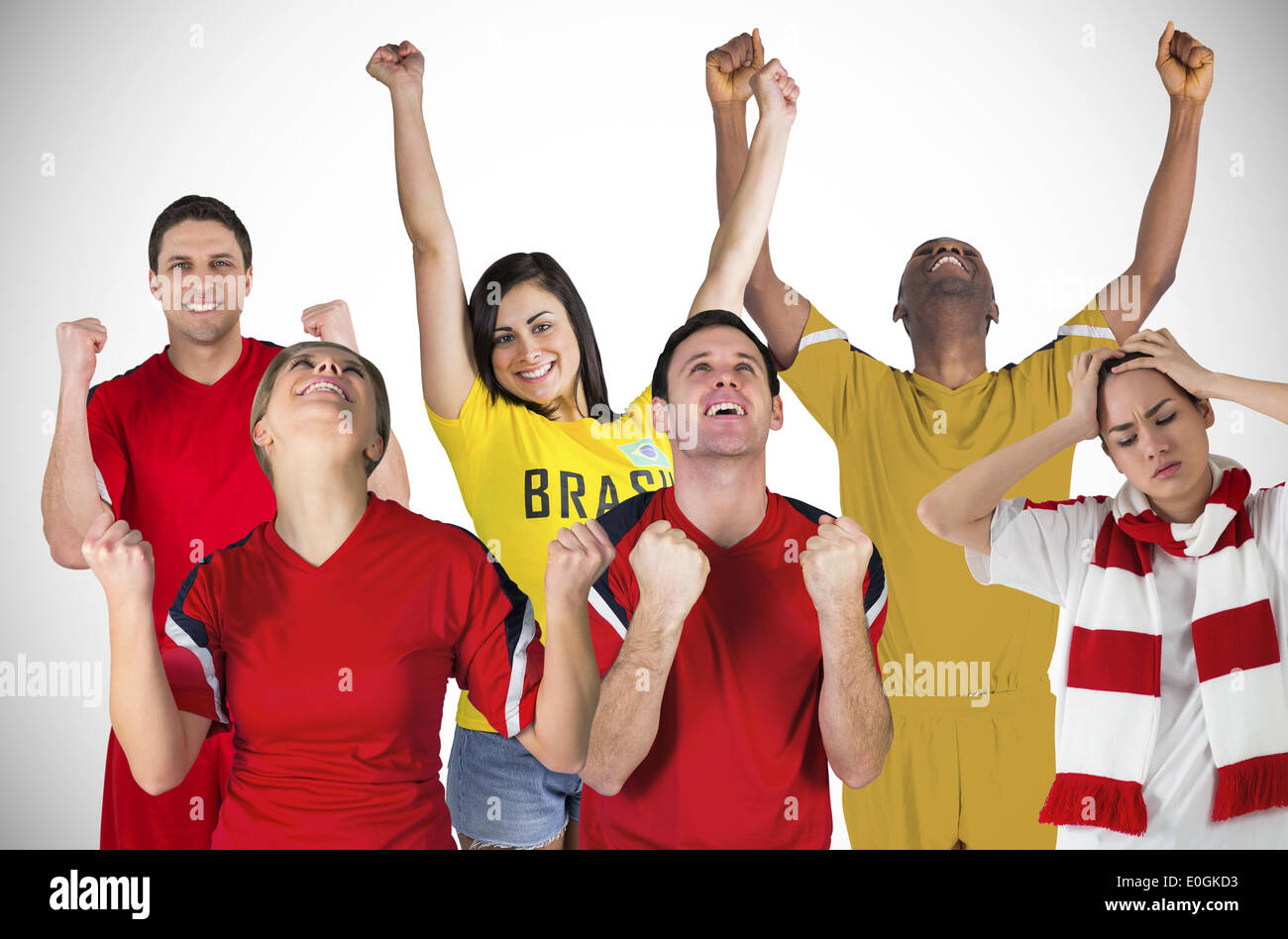 Smiling female soccer players hi-res stock photography and images - Alamy