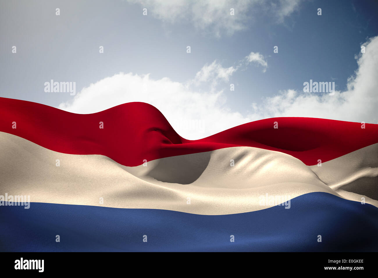 Netherlands flag waving Stock Photo - Alamy