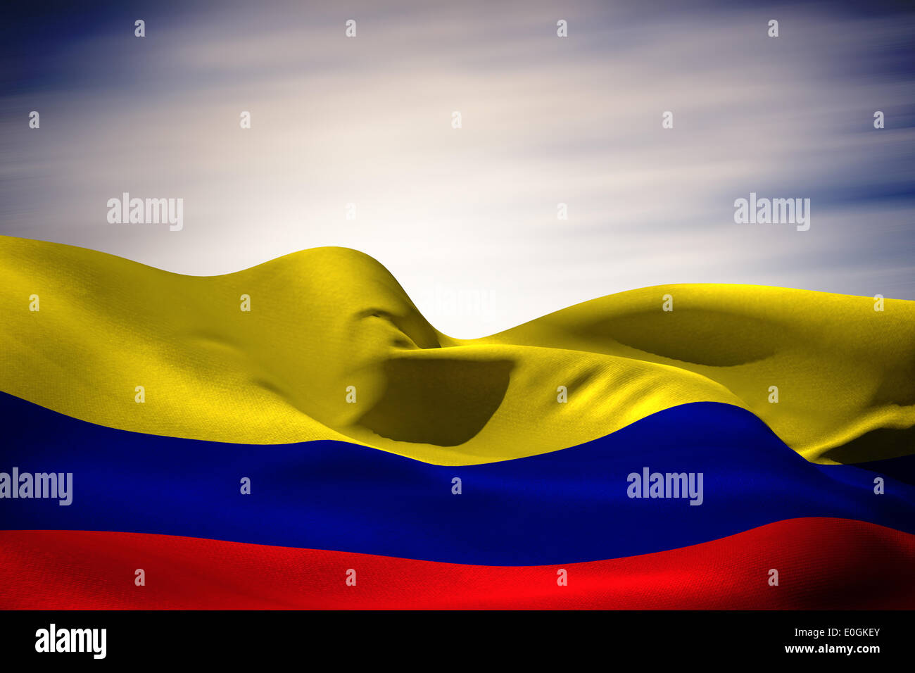 Colombia flag waving Stock Photo - Alamy