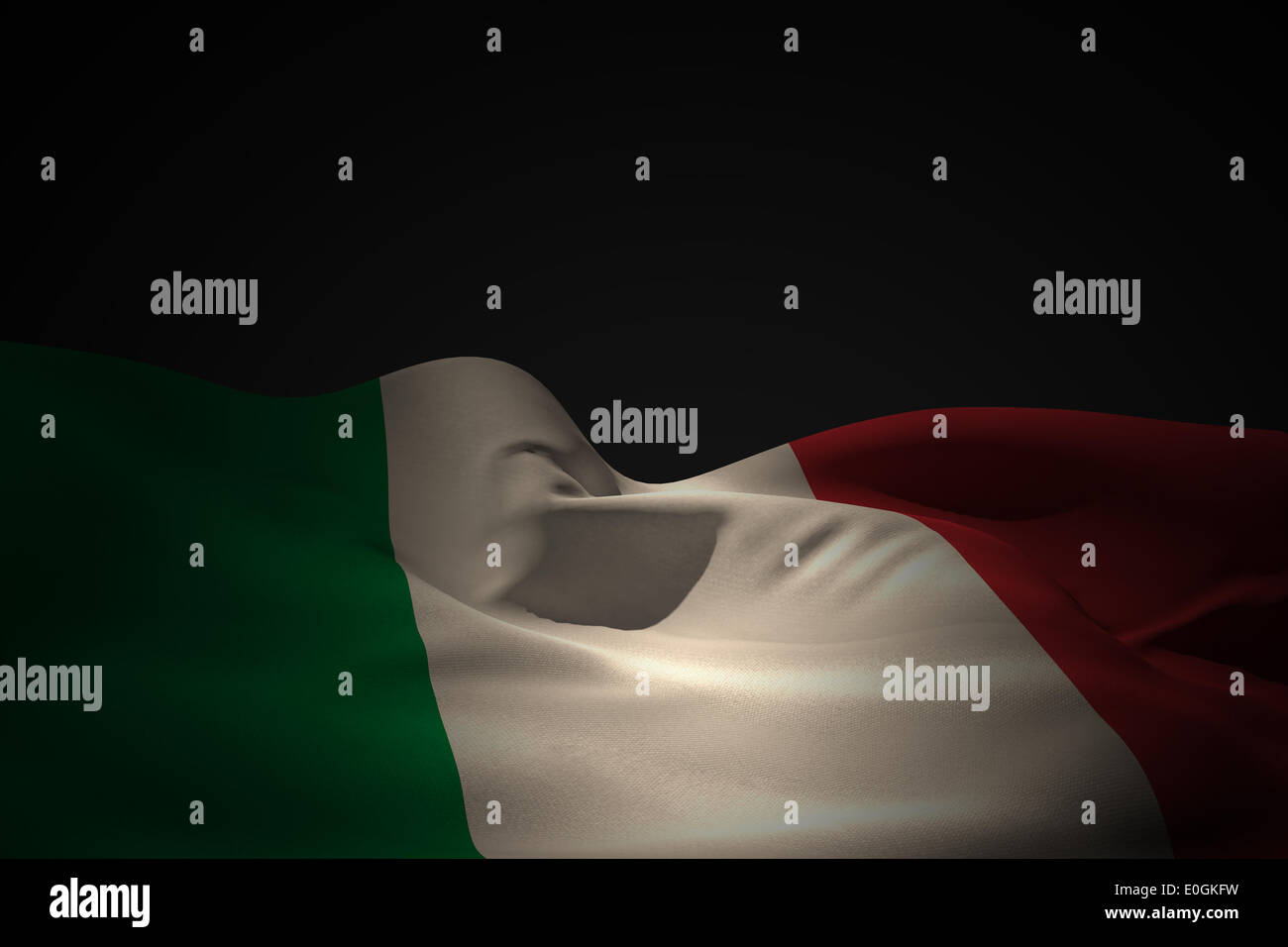 Italy flag waving Stock Photo - Alamy