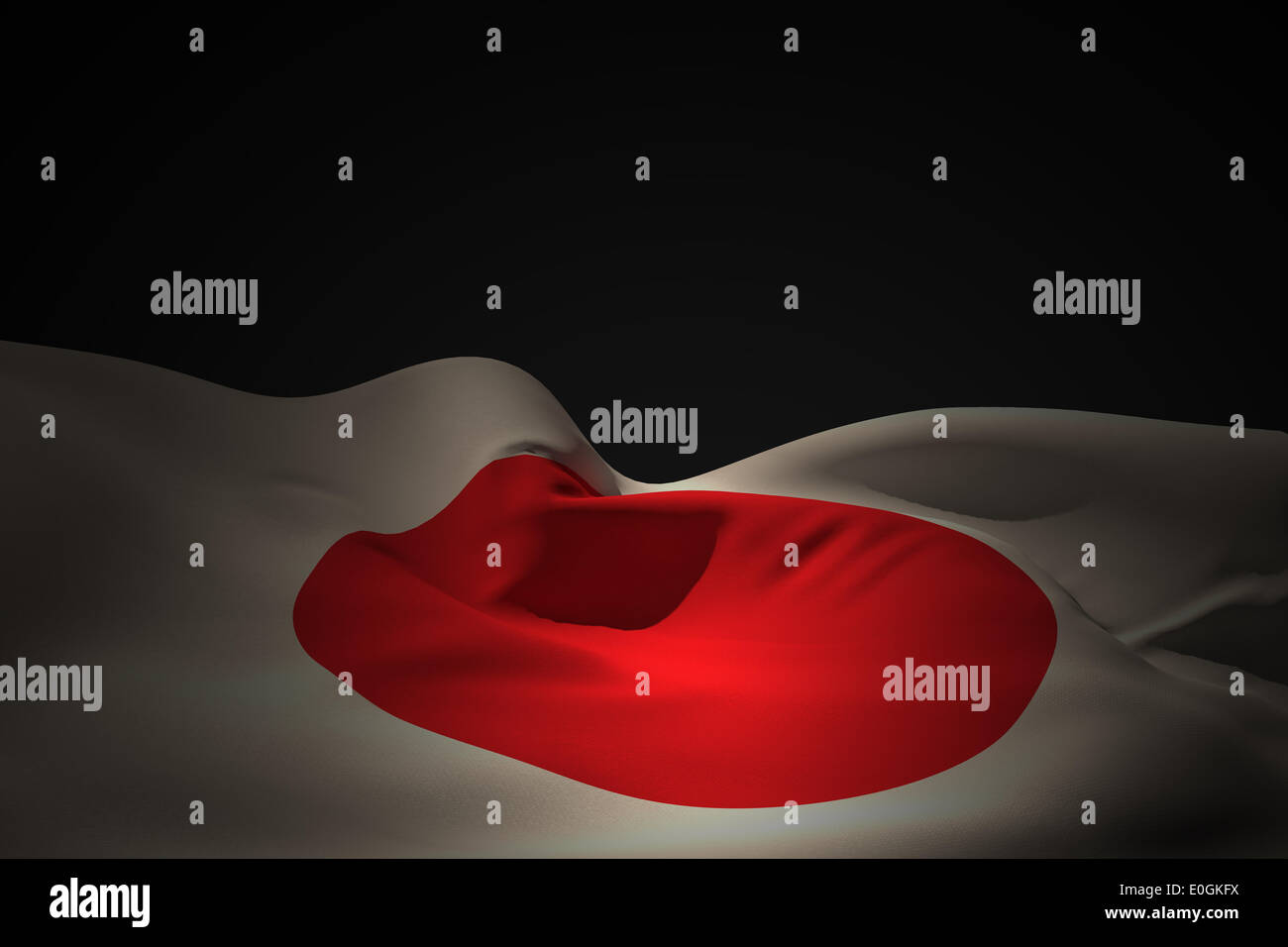 Japan flag waving Stock Photo - Alamy