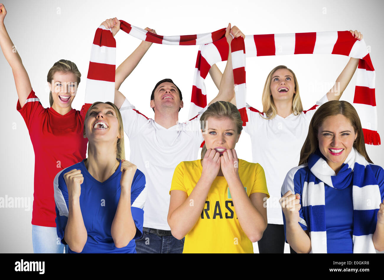 Red and white striped football shirt hi-res stock photography and ...
