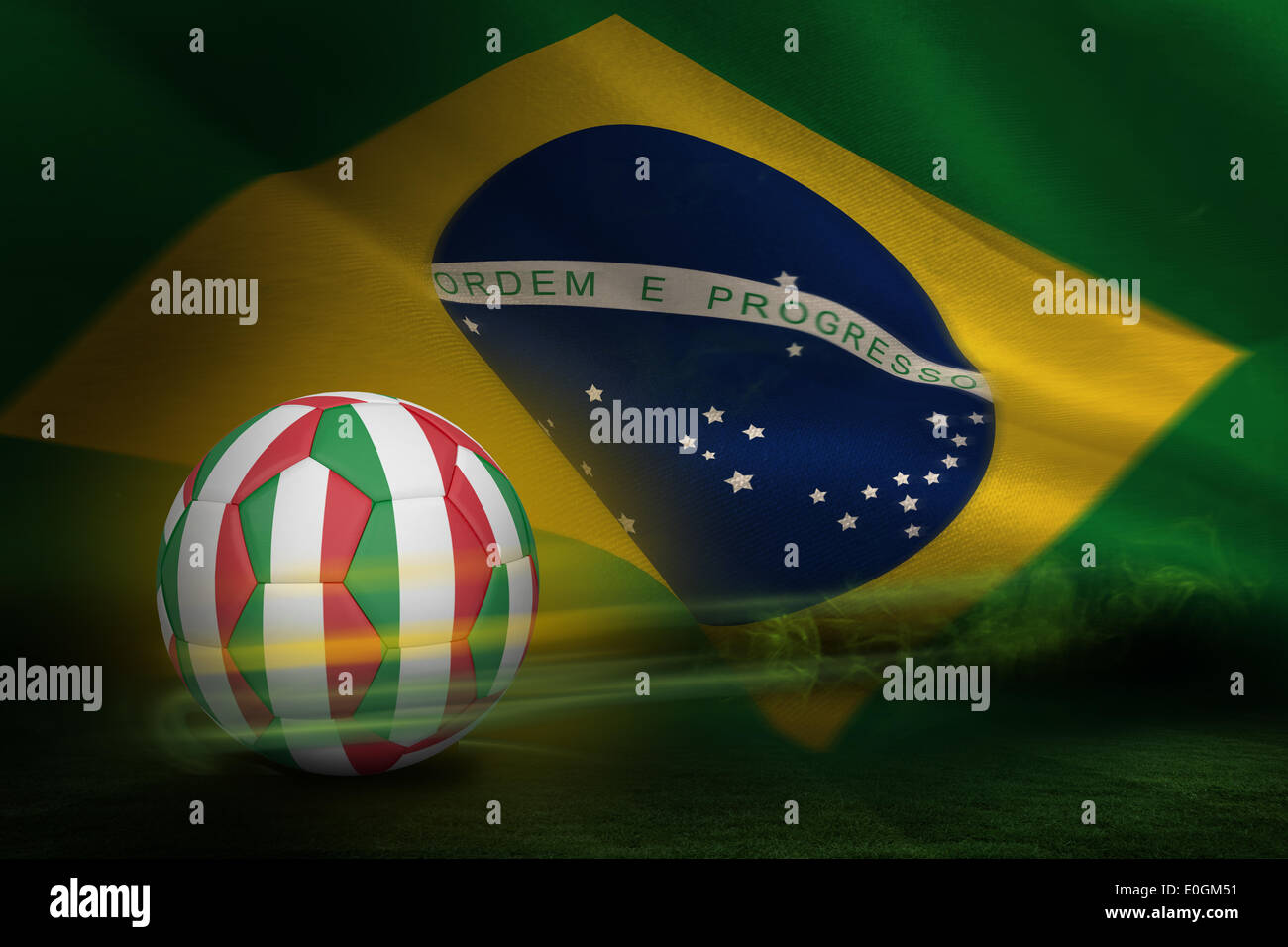 Football in italy colours Stock Photo - Alamy