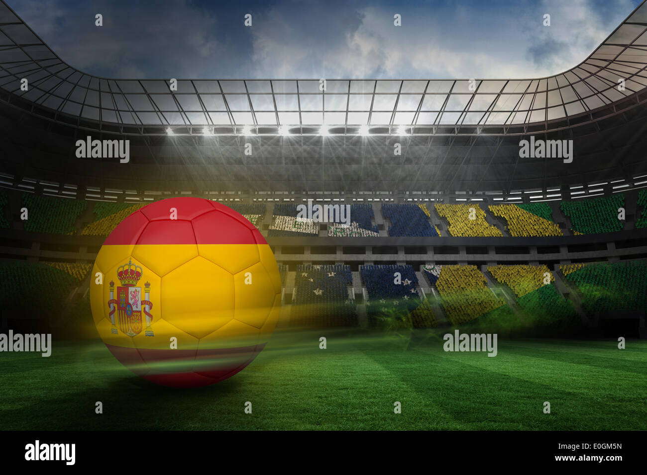 Football in spain colours Stock Photo - Alamy