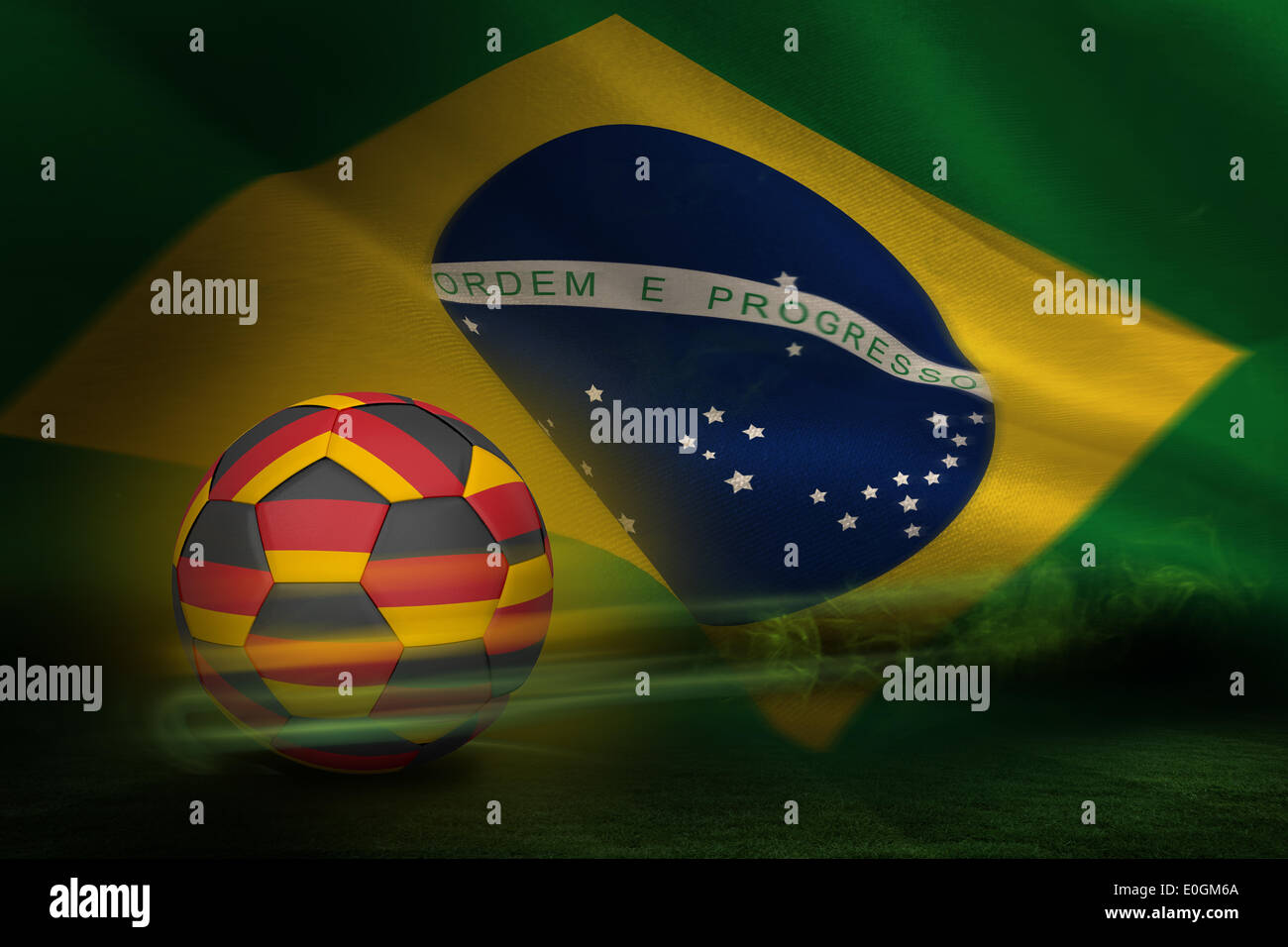 Football in german colours Stock Photo - Alamy