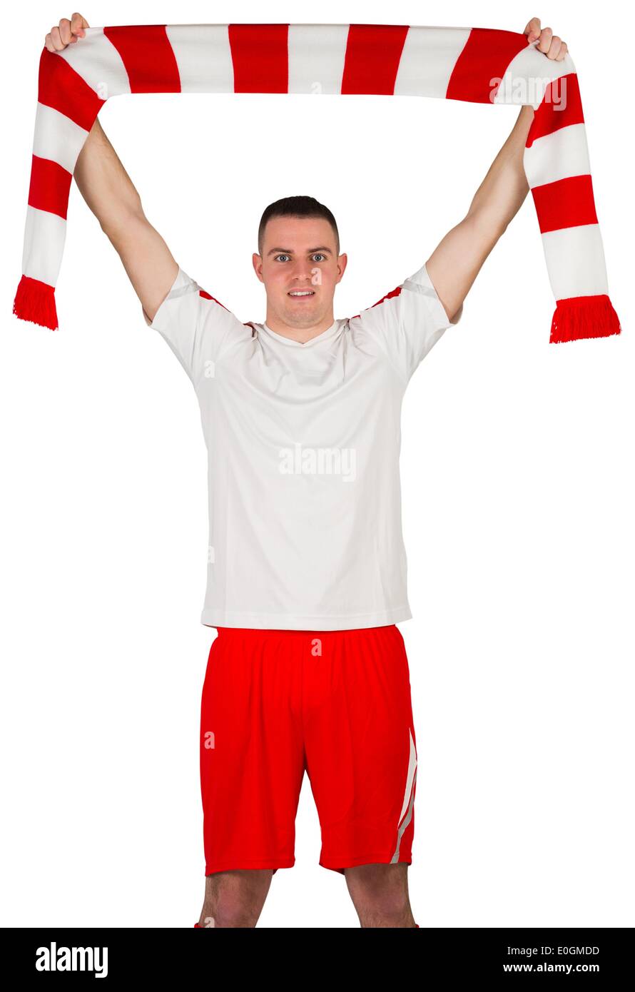 Striped scarf man Cut Out Stock Images & Pictures - Alamy