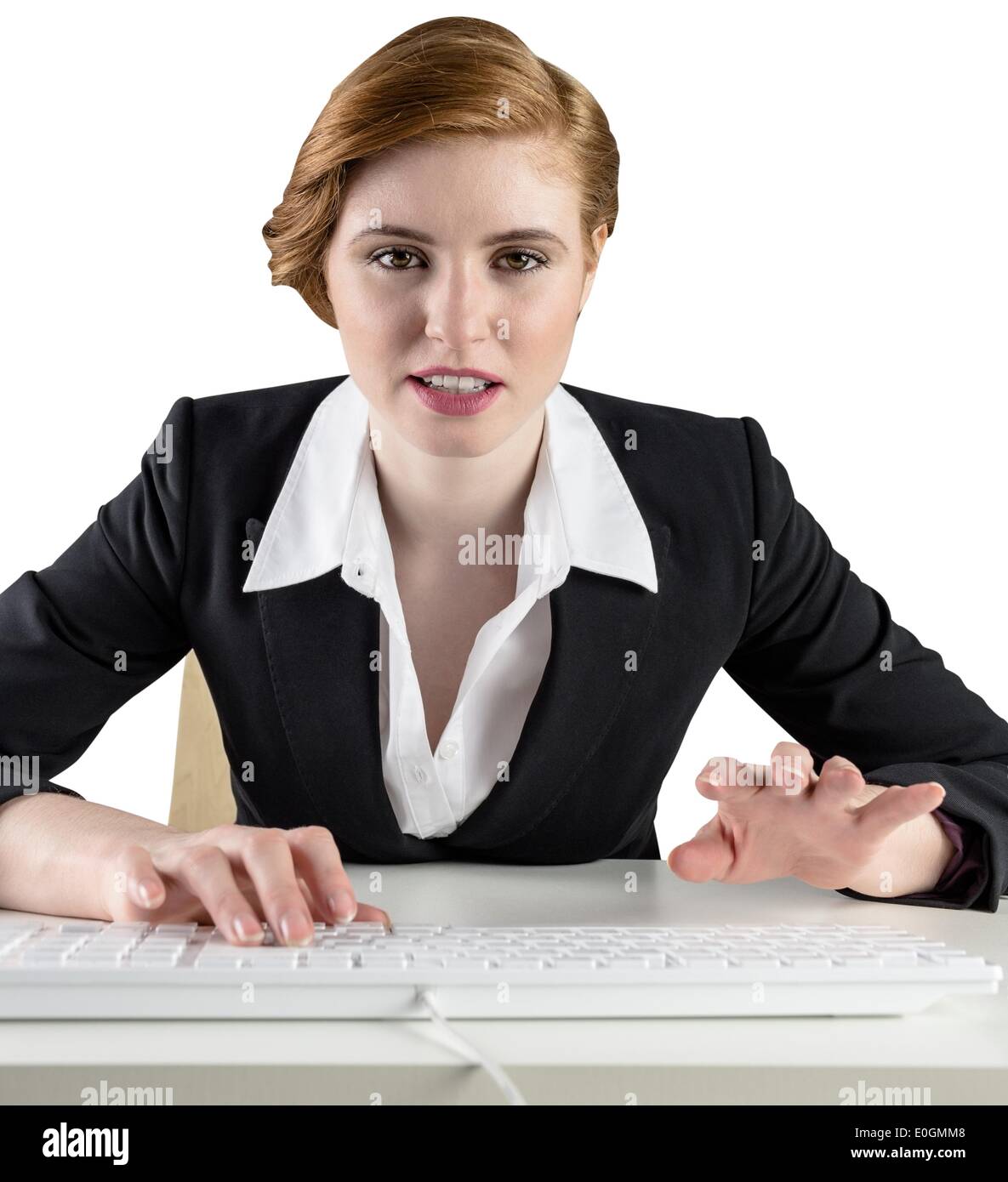 Desk typing hi-res stock photography and images - Alamy