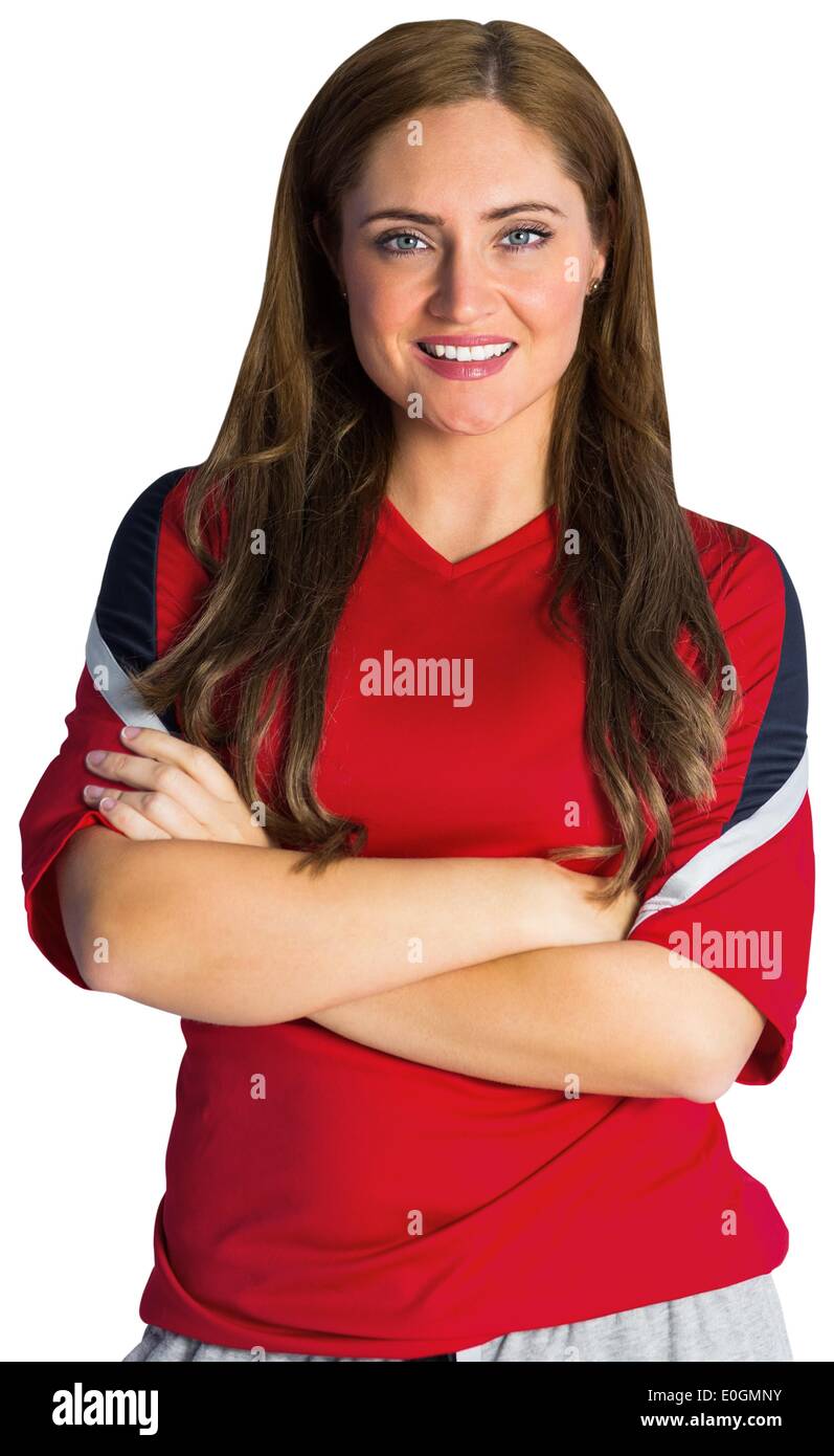 Football fan smiling hi-res stock photography and images - Alamy