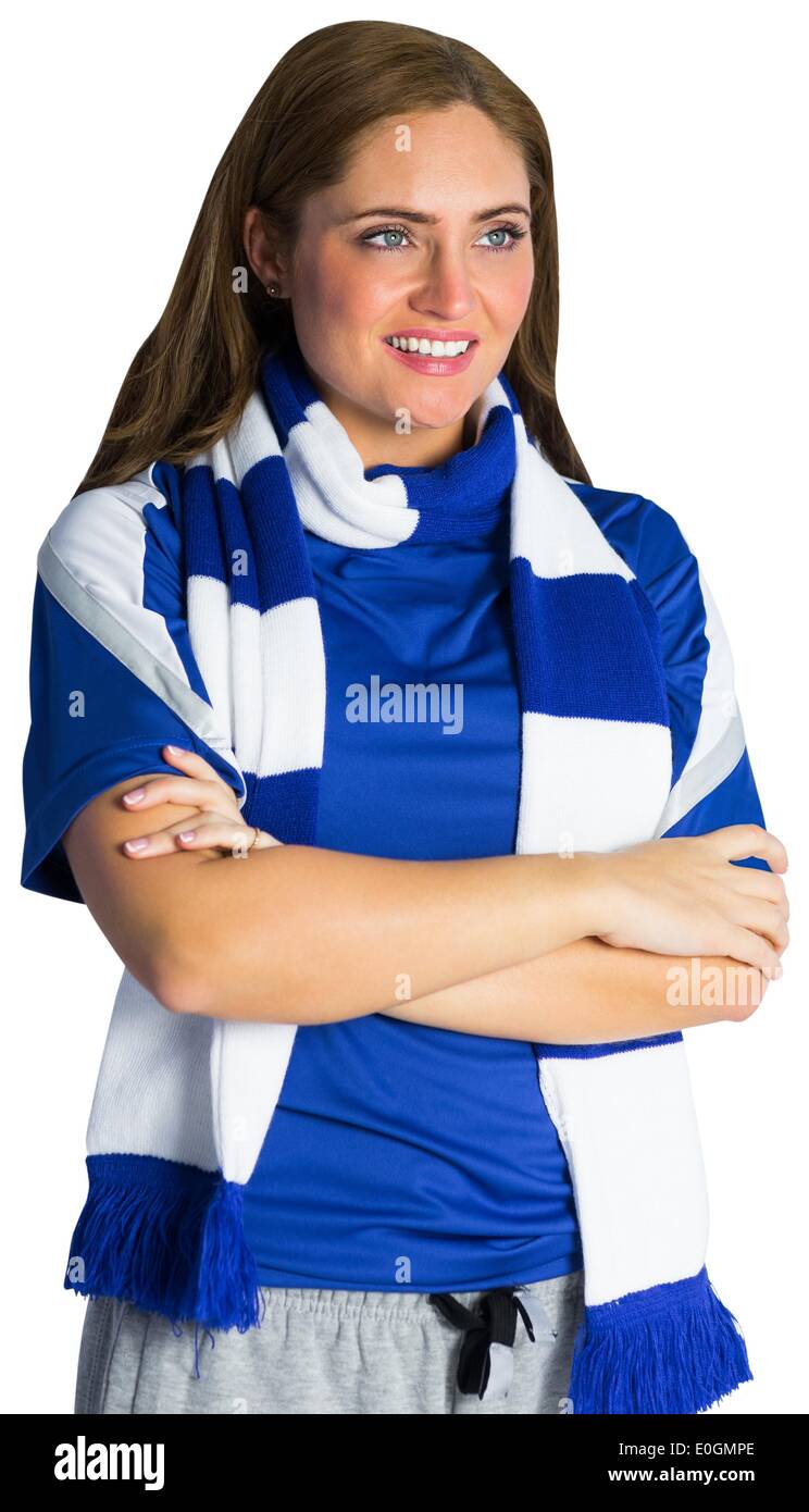 Football fan smiling hi-res stock photography and images - Alamy