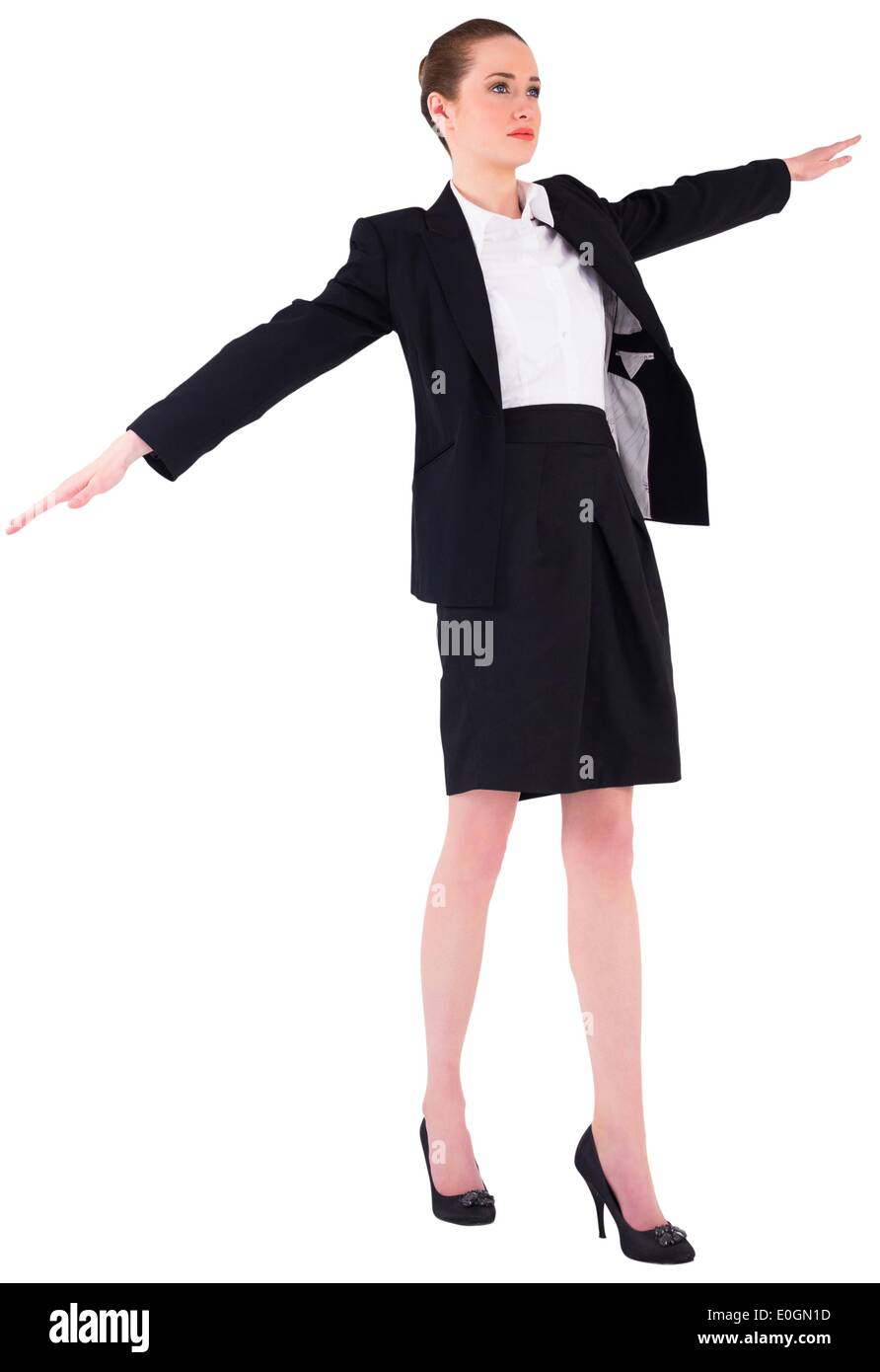 Female balancing act Cut Out Stock Images & Pictures - Alamy