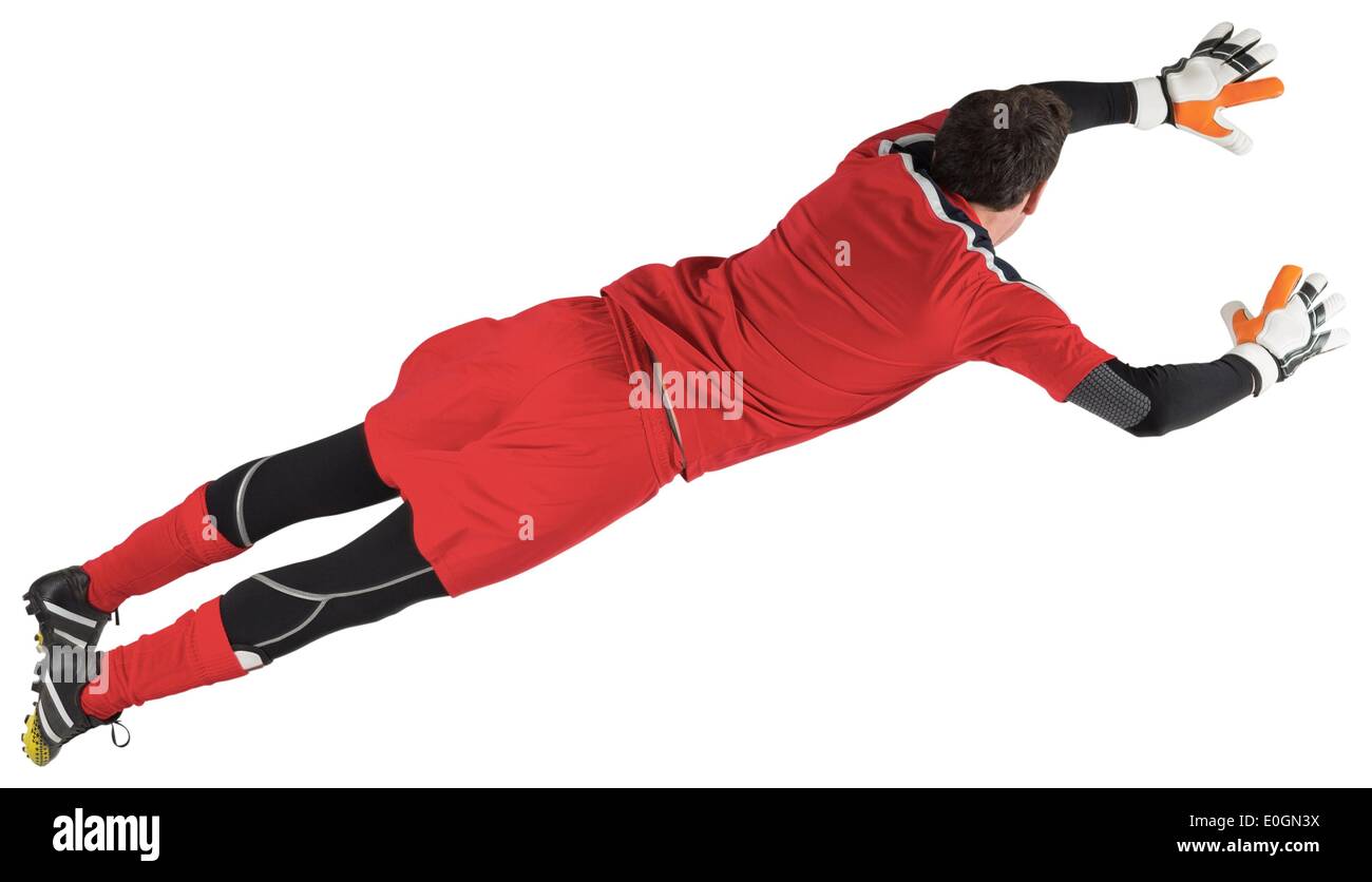 Jumping goal keeper hi-res stock photography and images - Alamy