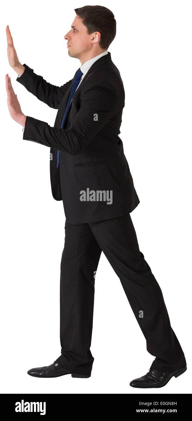 Hands pushing hi-res stock photography and images - Alamy