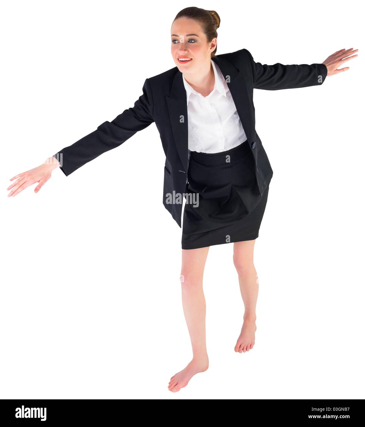 Female balancing act Cut Out Stock Images & Pictures - Alamy