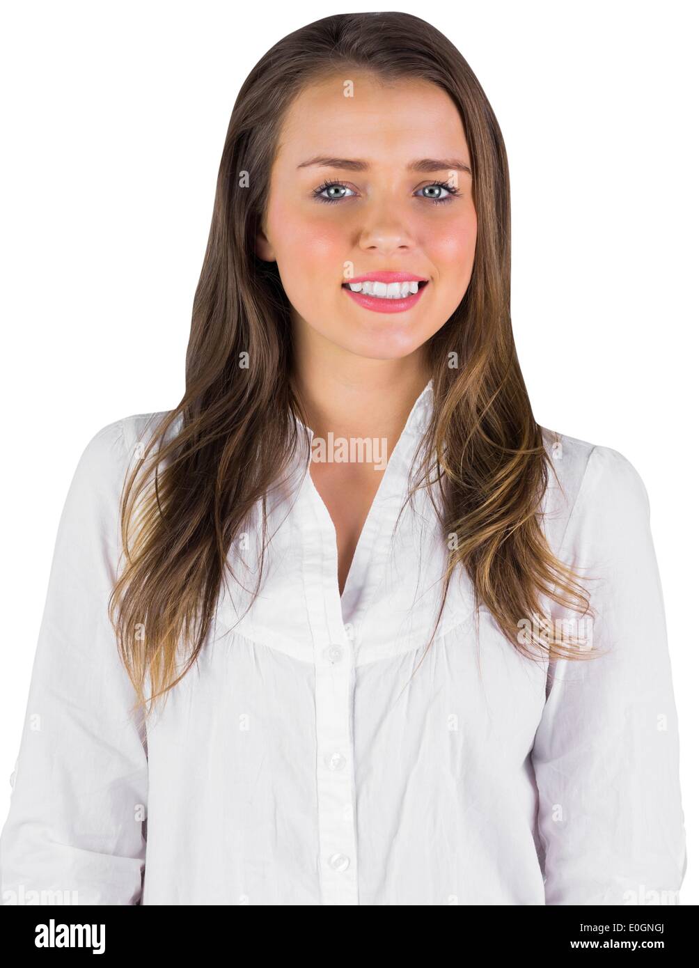 Young woman white shirt hi-res stock photography and images - Alamy