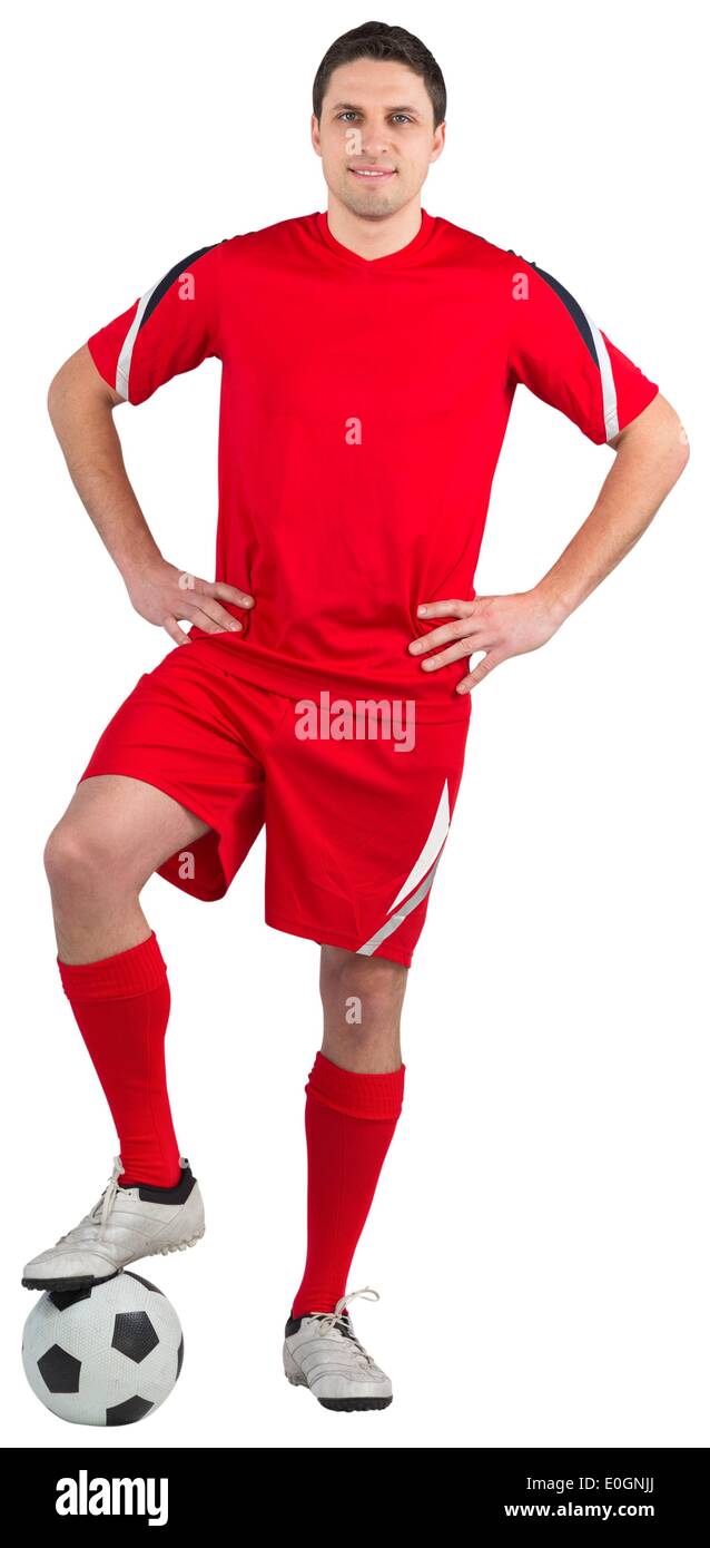 Smiling handsome soccer player hi-res stock photography and images - Alamy