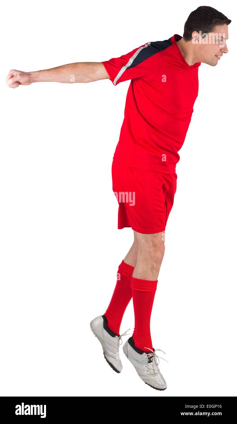 Football Player Jumping High Resolution Stock Photography and Images ...