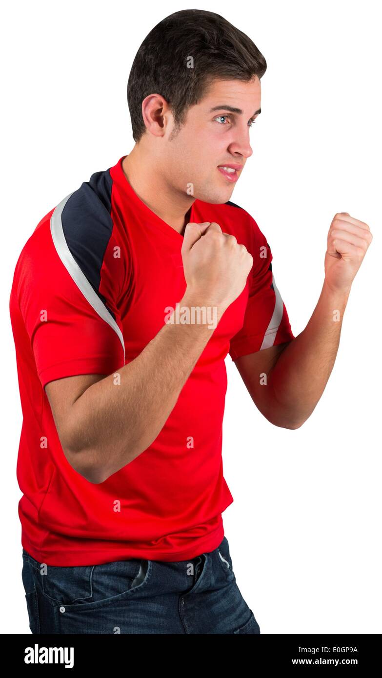 Excited football fan hi-res stock photography and images - Alamy