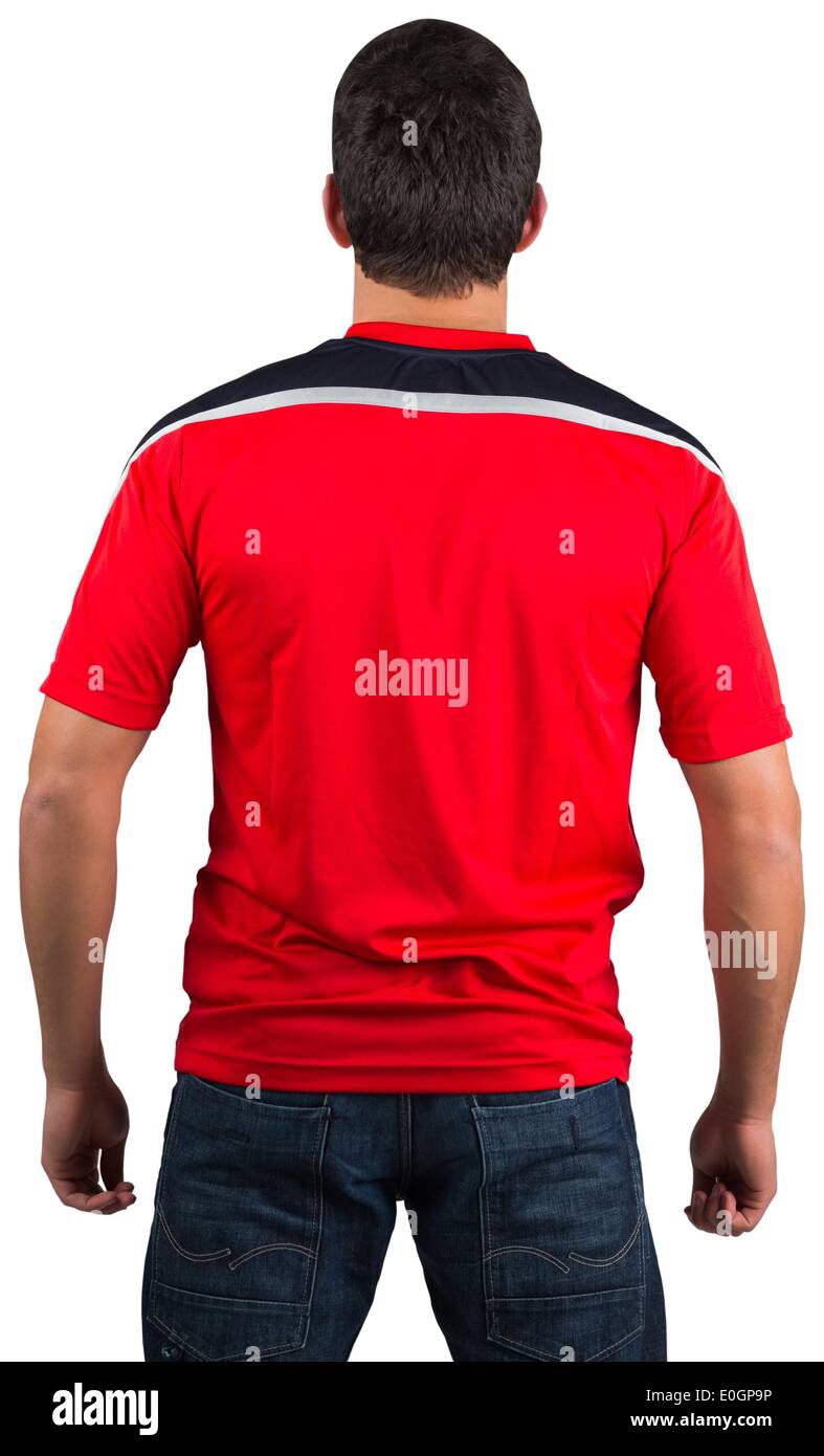 Man in red soccer jersey hi-res stock photography and images - Alamy