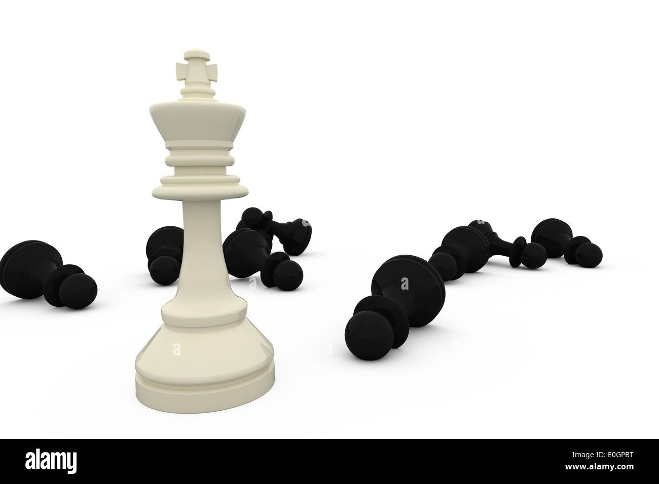Fallen chess pieces Cut Out Stock Images & Pictures - Alamy