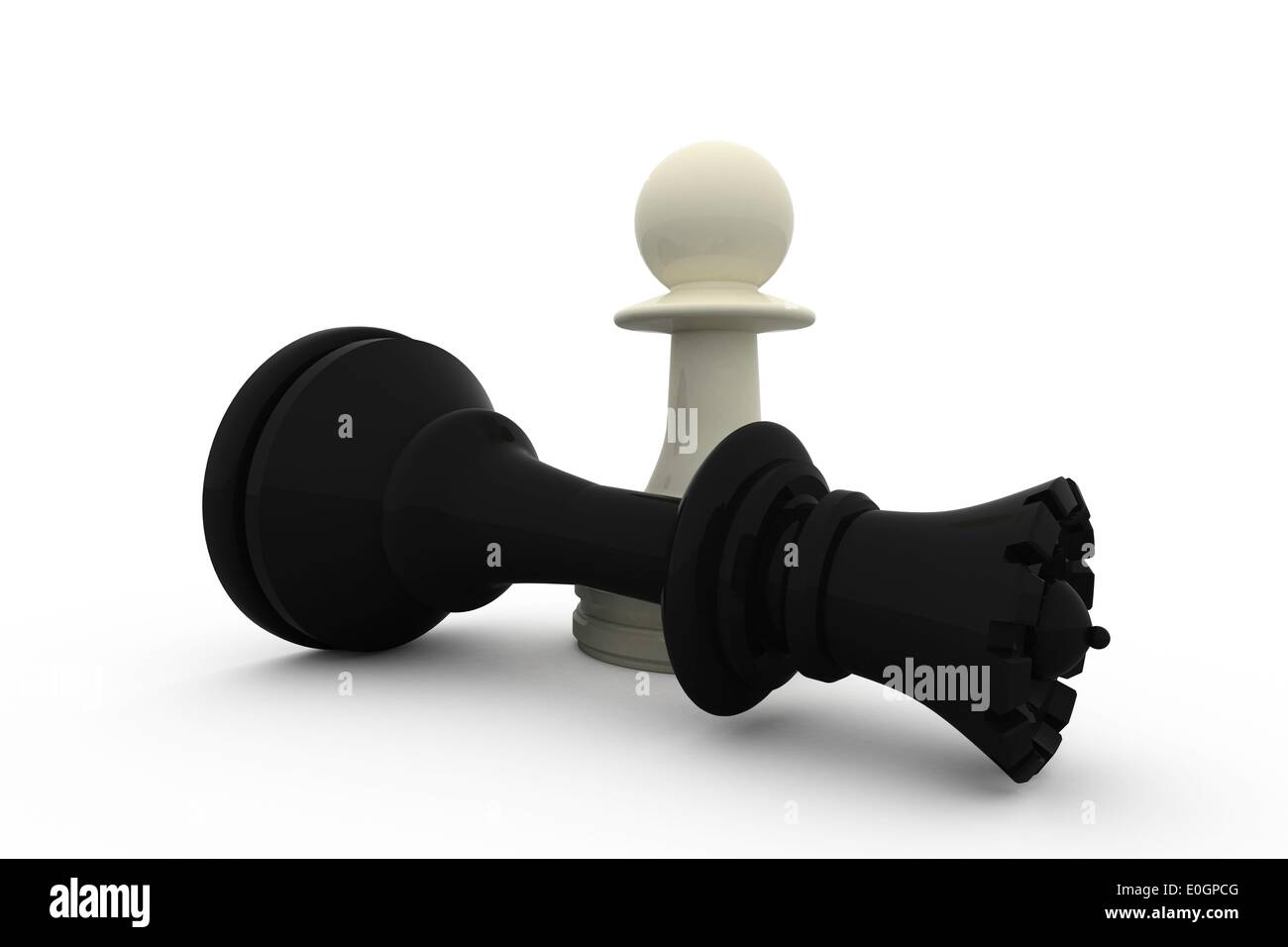 Fallen queen chess piece hi-res stock photography and images - Alamy