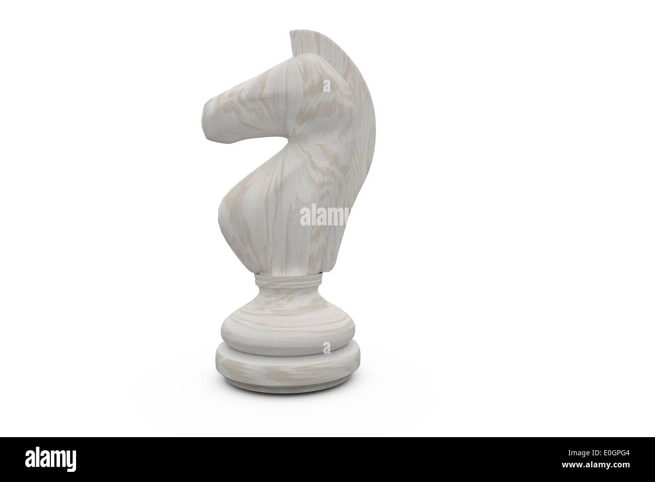 White knight chess piece hi-res stock photography and images - Alamy