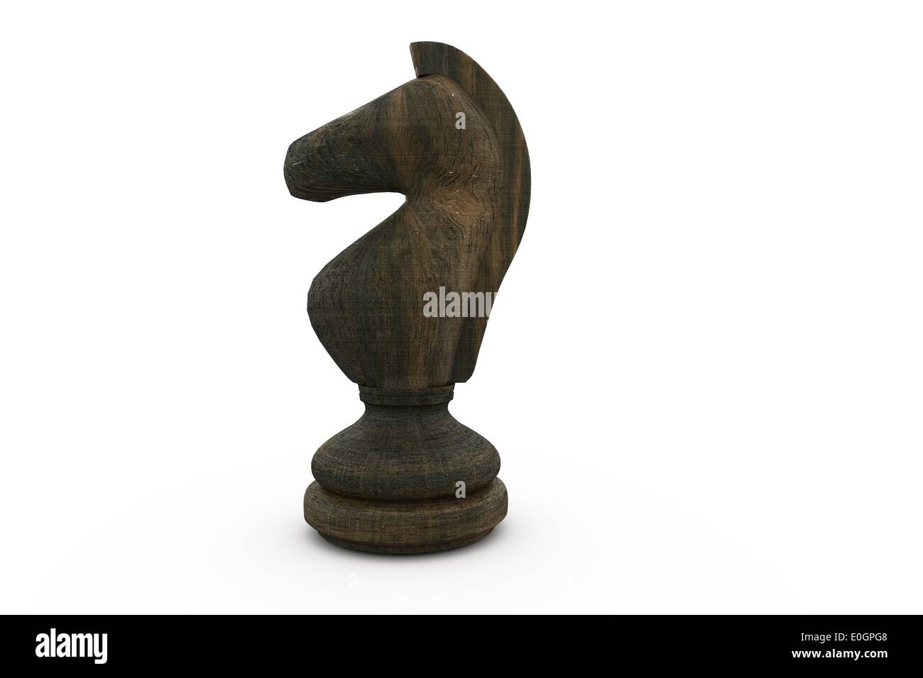 Black knight chess piece Stock Photo - Alamy