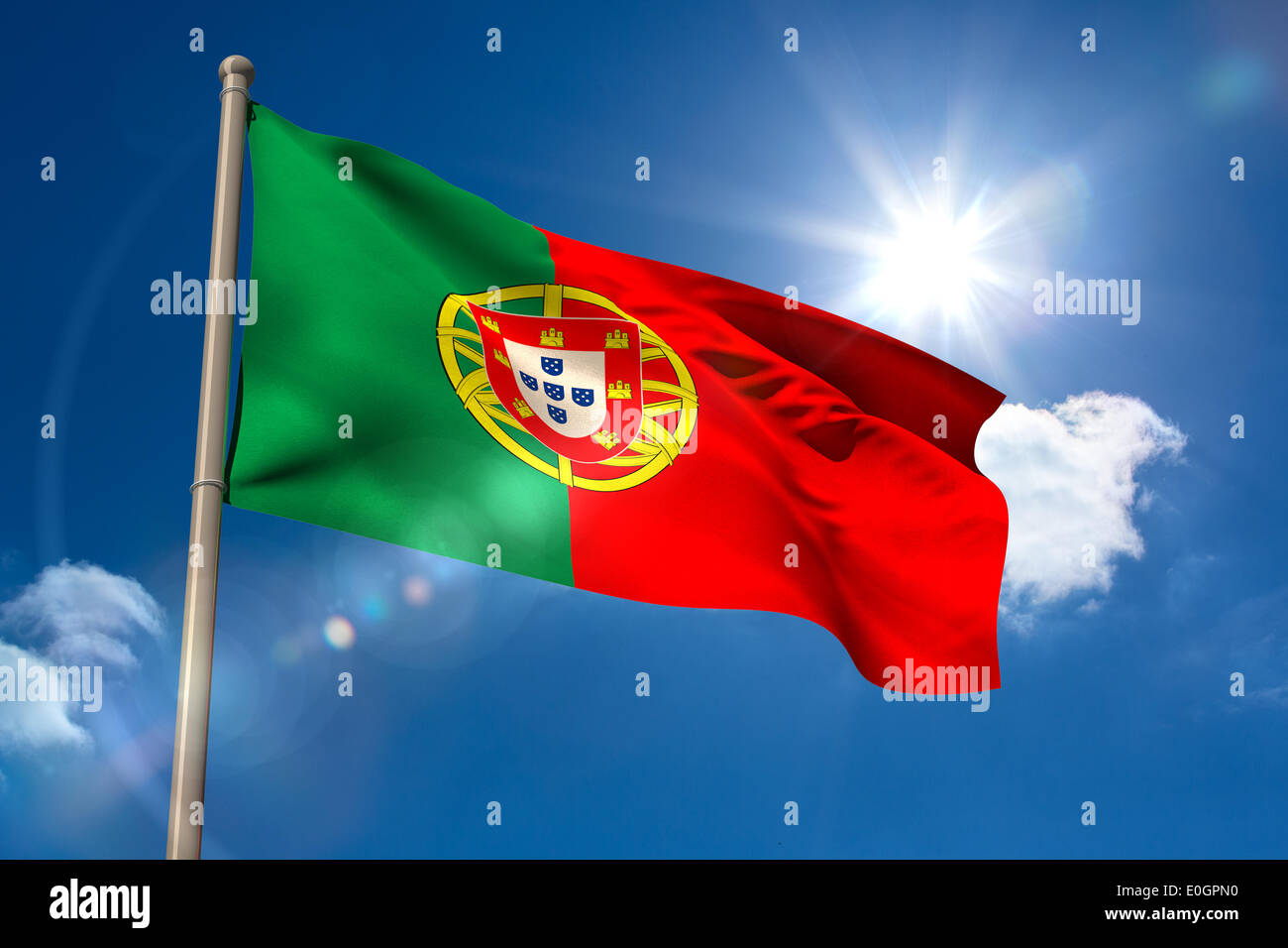 Portugal national flag hi-res stock photography and images - Alamy