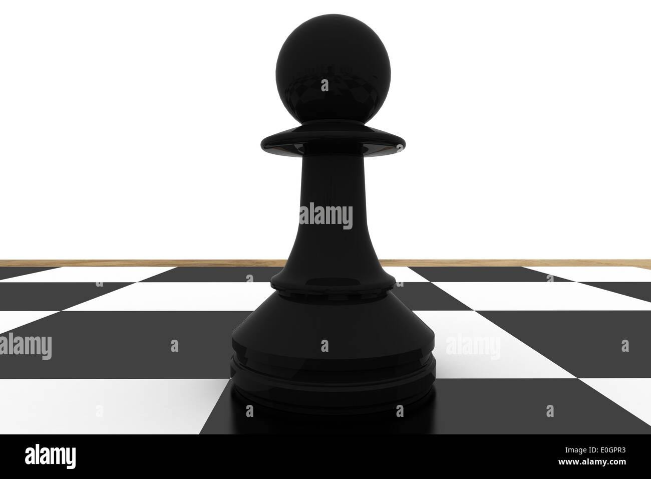 Black pawn on chess board Stock Photo - Alamy