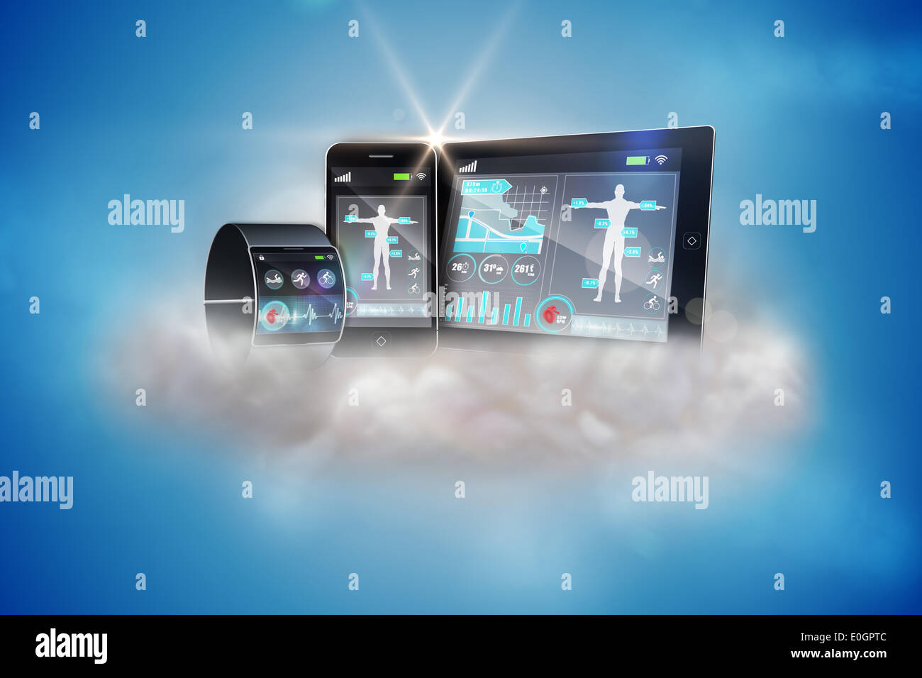Futuristic wrist watch tablet hi-res stock photography and images - Alamy