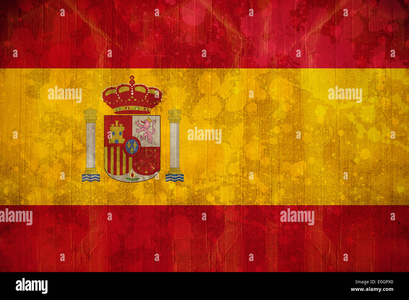 Spain flag in grunge effect Stock Photo - Alamy