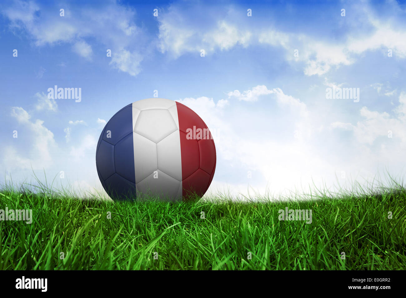 Football in france colours Stock Photo - Alamy