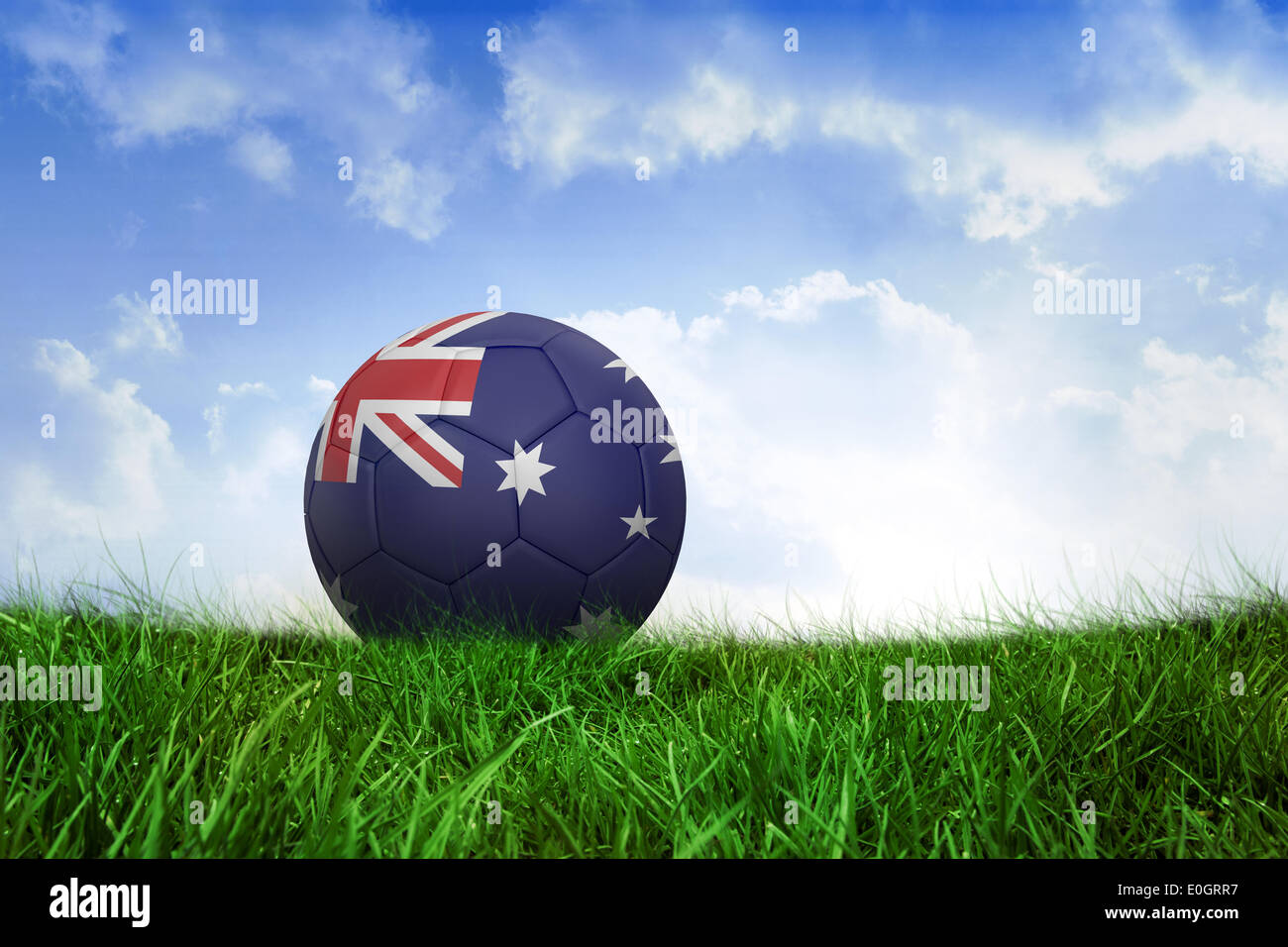 Football in australia colours Stock Photo - Alamy