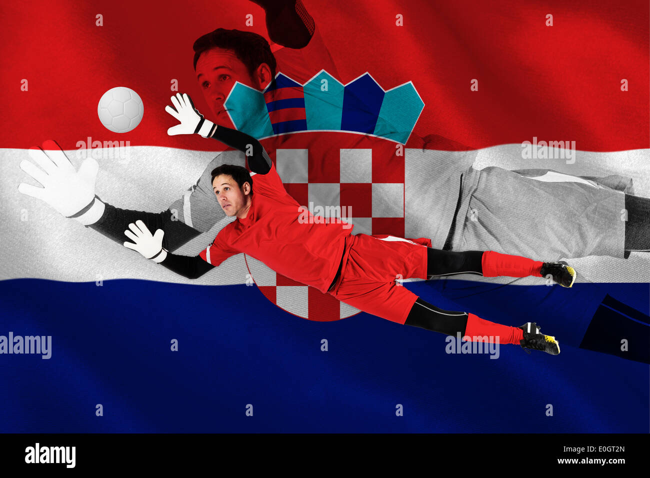 Jumping goal keeper hi-res stock photography and images - Alamy