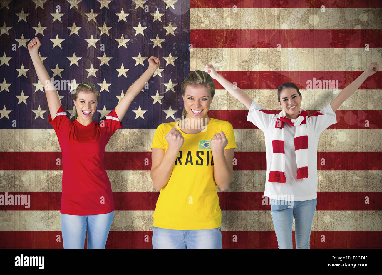 Various football fans Stock Photo - Alamy