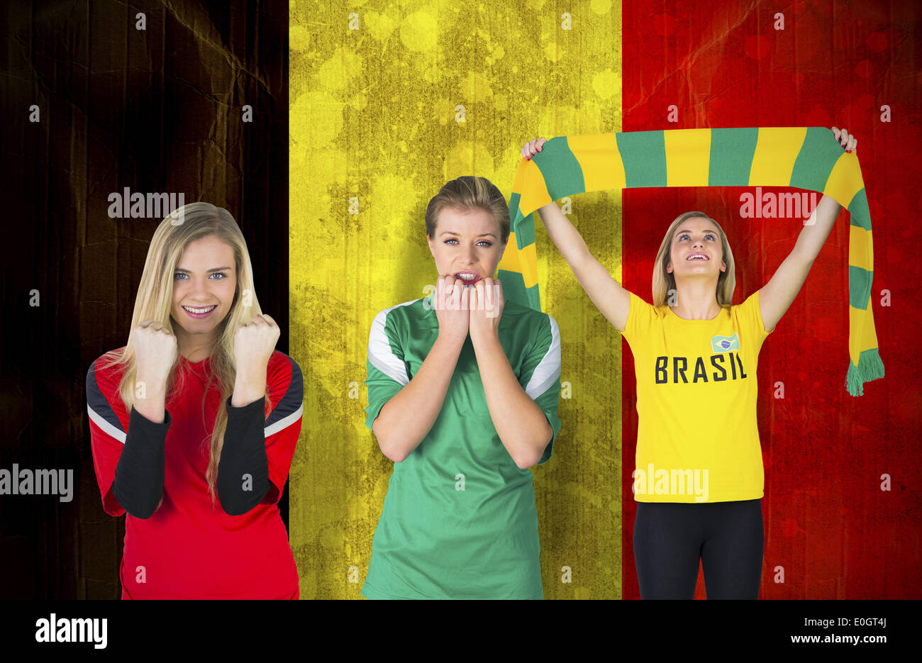 Various football fans Stock Photo - Alamy