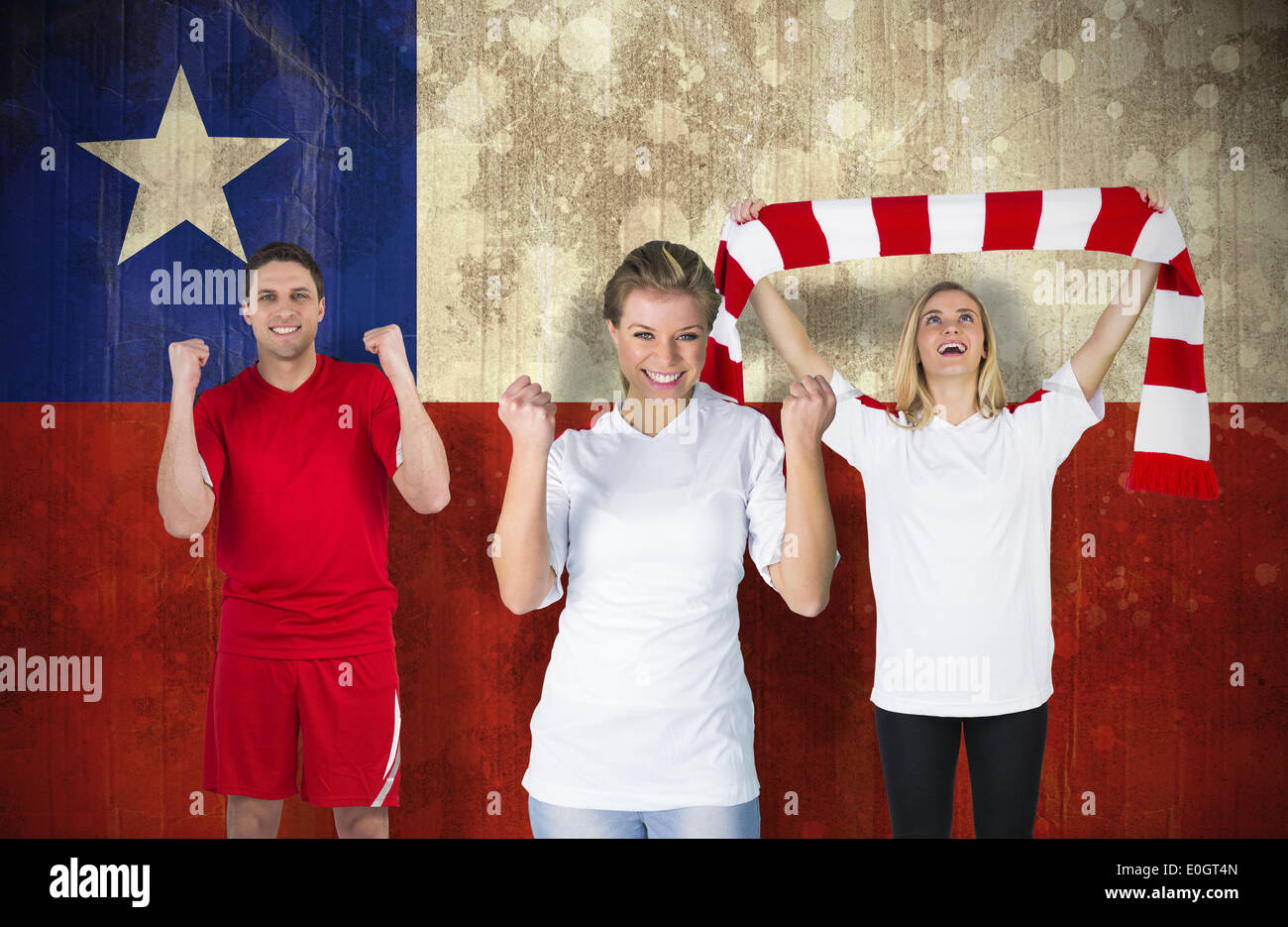 Various football fans Stock Photo - Alamy