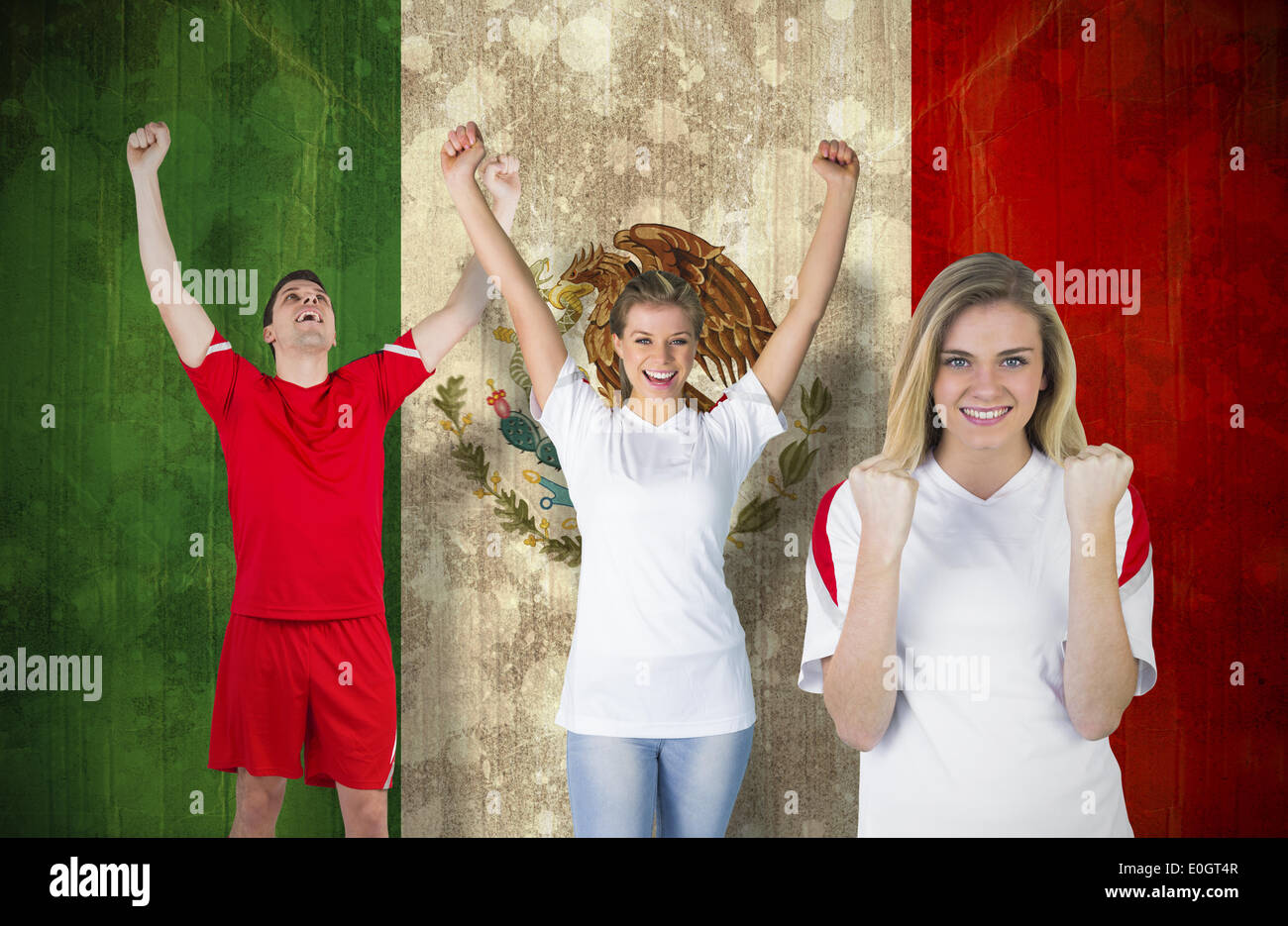 Various football fans Stock Photo - Alamy