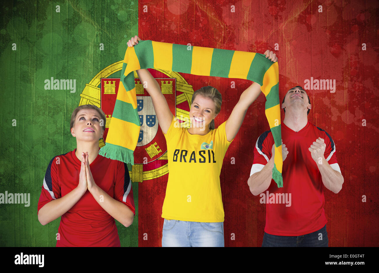 Various football fans Stock Photo - Alamy